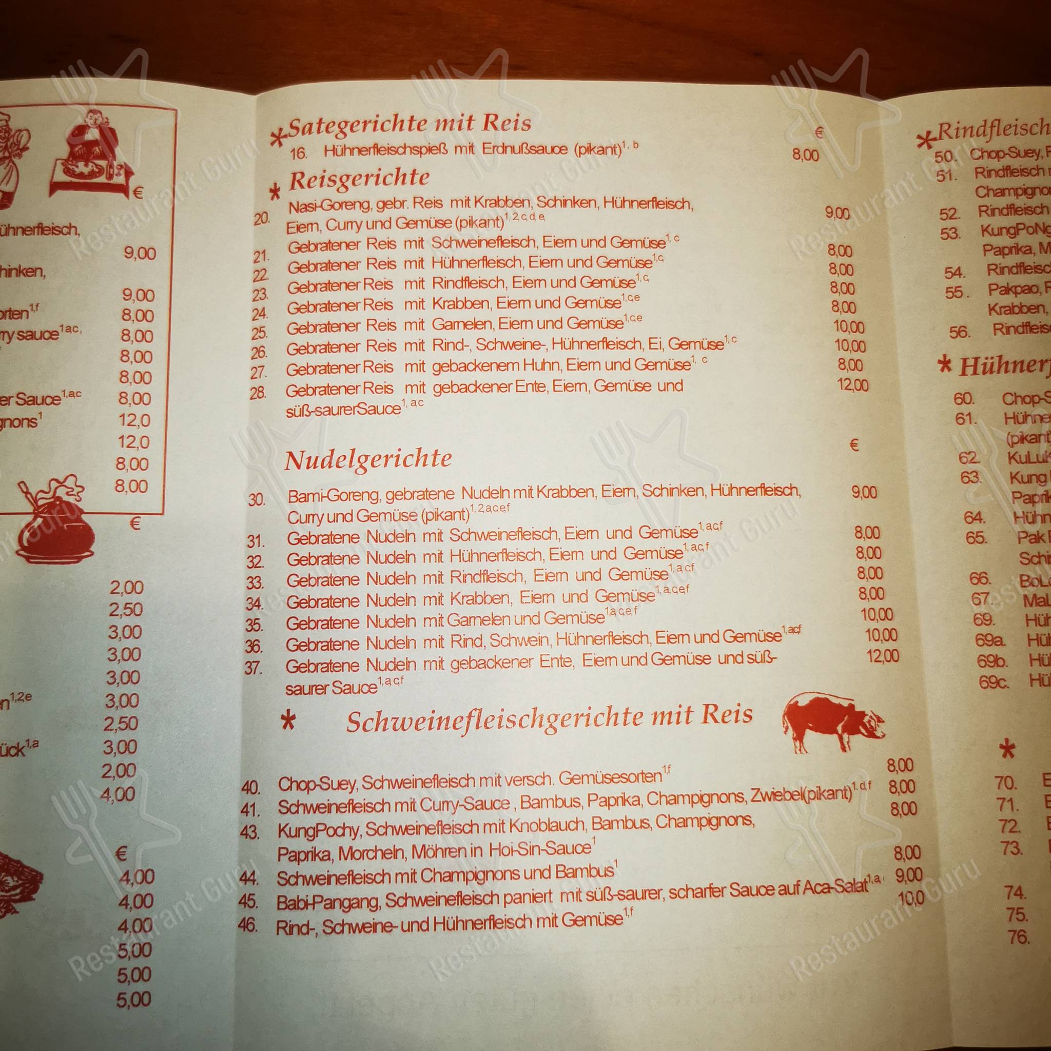 Speisekarte von China Imbiss Hongkong Geseke restaurant, Geseke