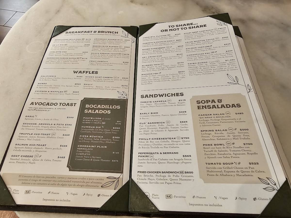 Carta de Flor de Café, Santo Domingo
