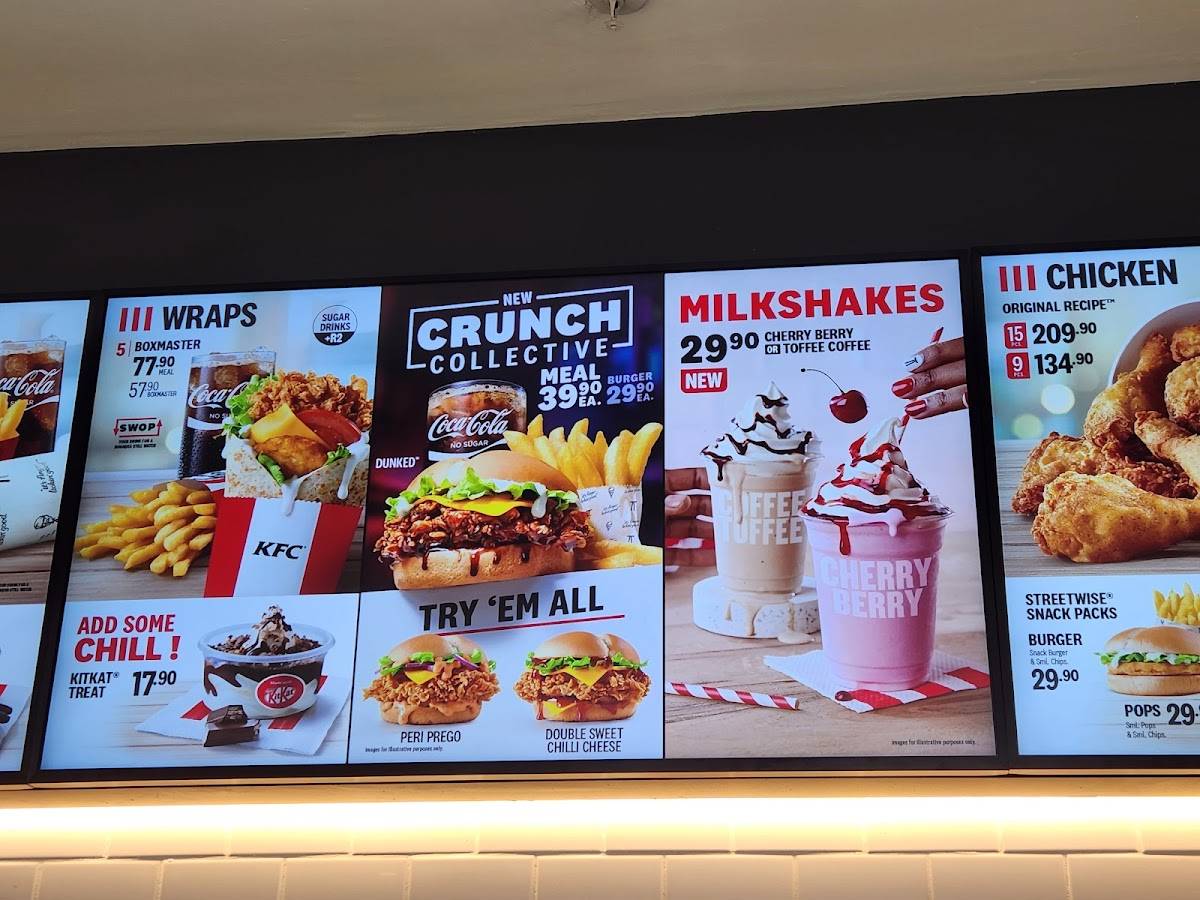 Carta del restaurante KFC Gateway Food Court, Umhlanga, 1 Palm Blvd