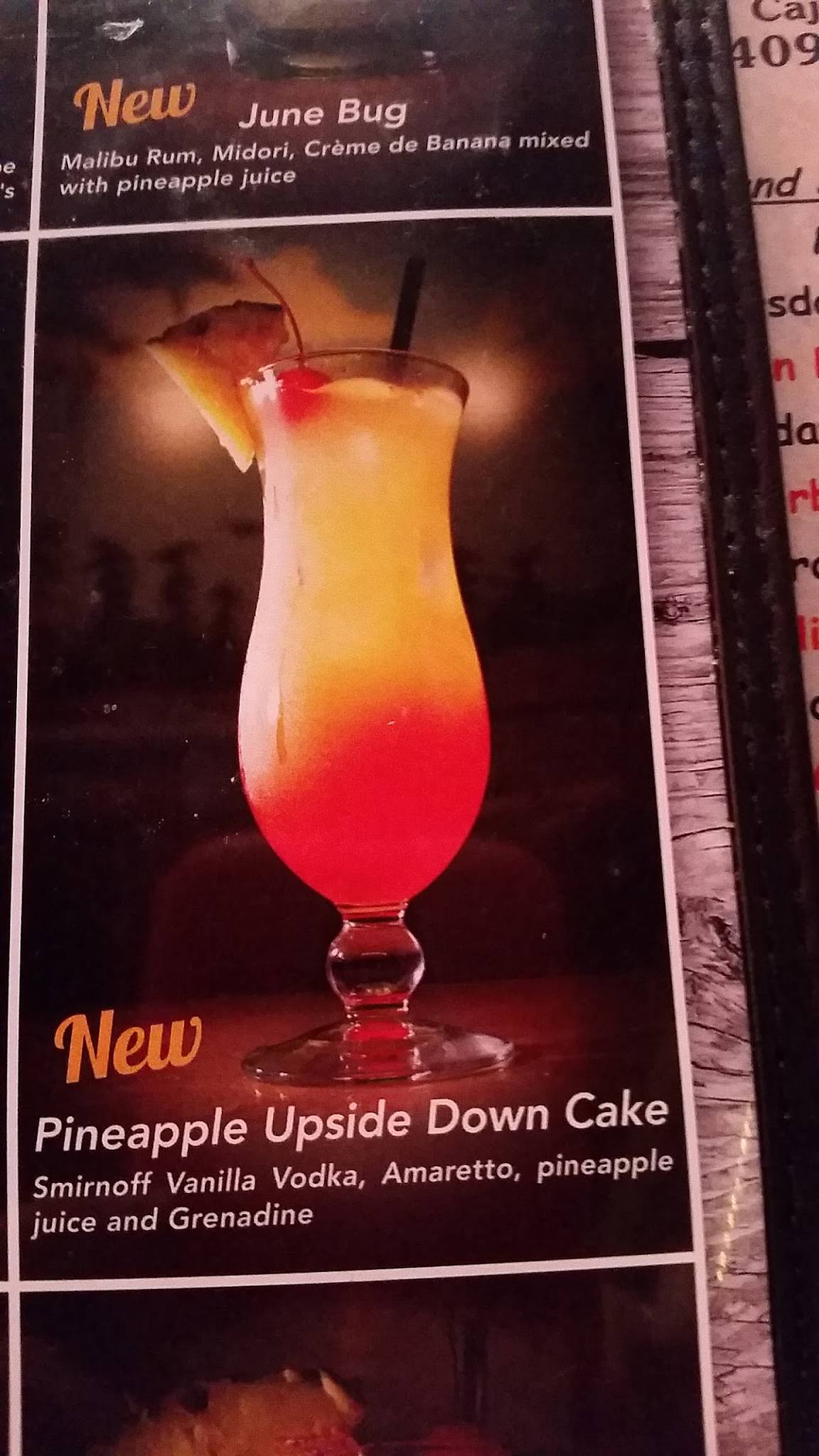 Menu at Larry & Rita's Mexican Cajun Bar & Grill, Groves