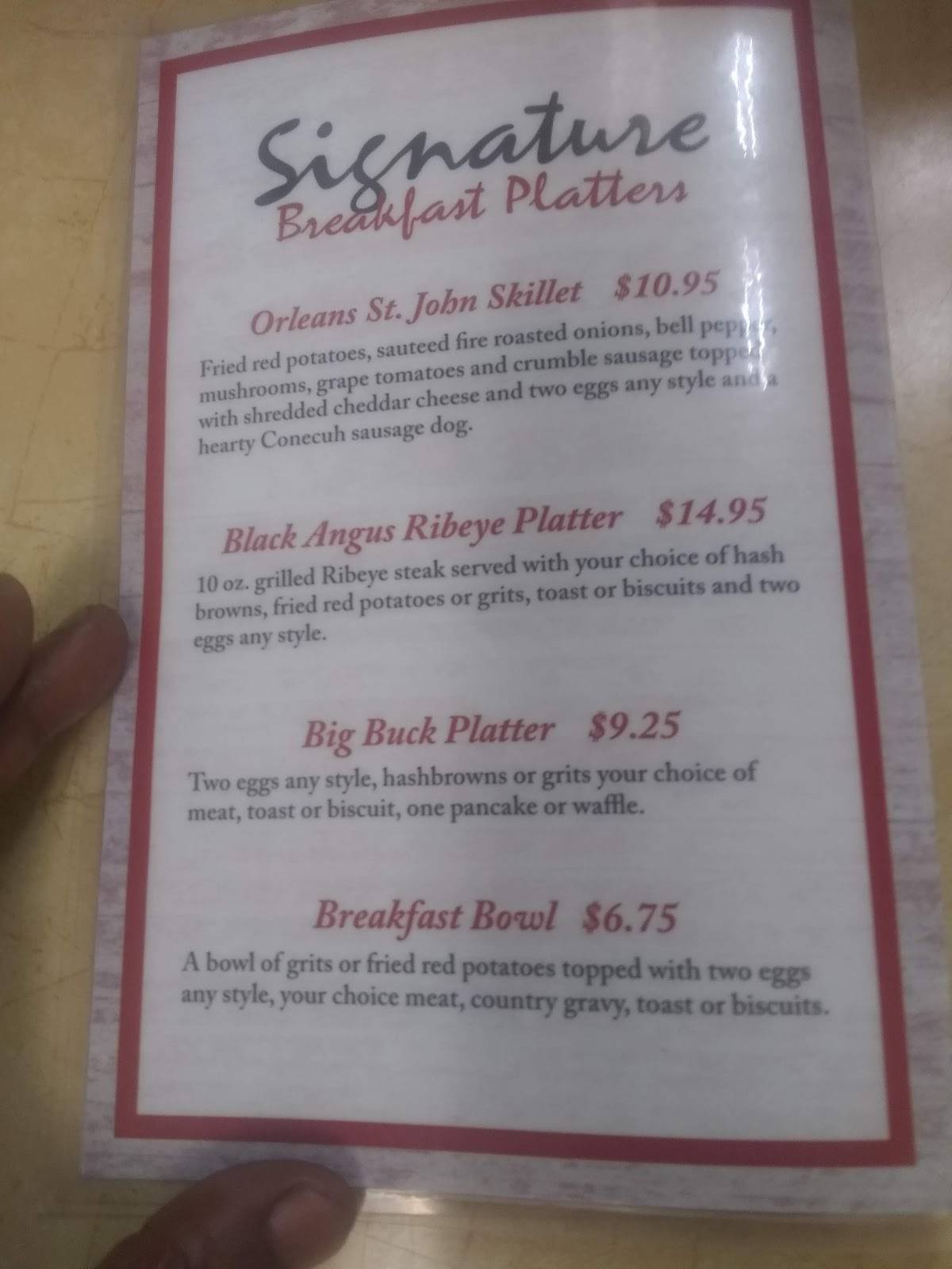 Menu at Larry's Drive In restaurant, Camden, 5 Camden Bypass