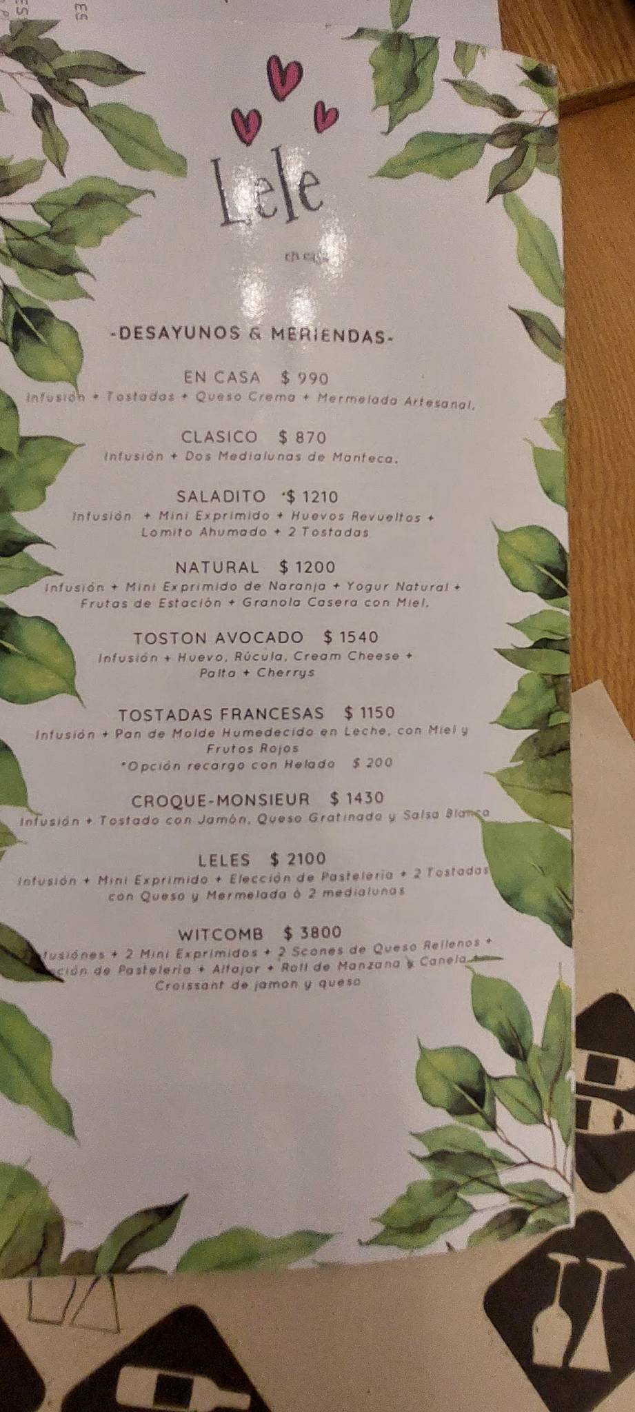 Carta de Lele en Casa, Villa Ballester
