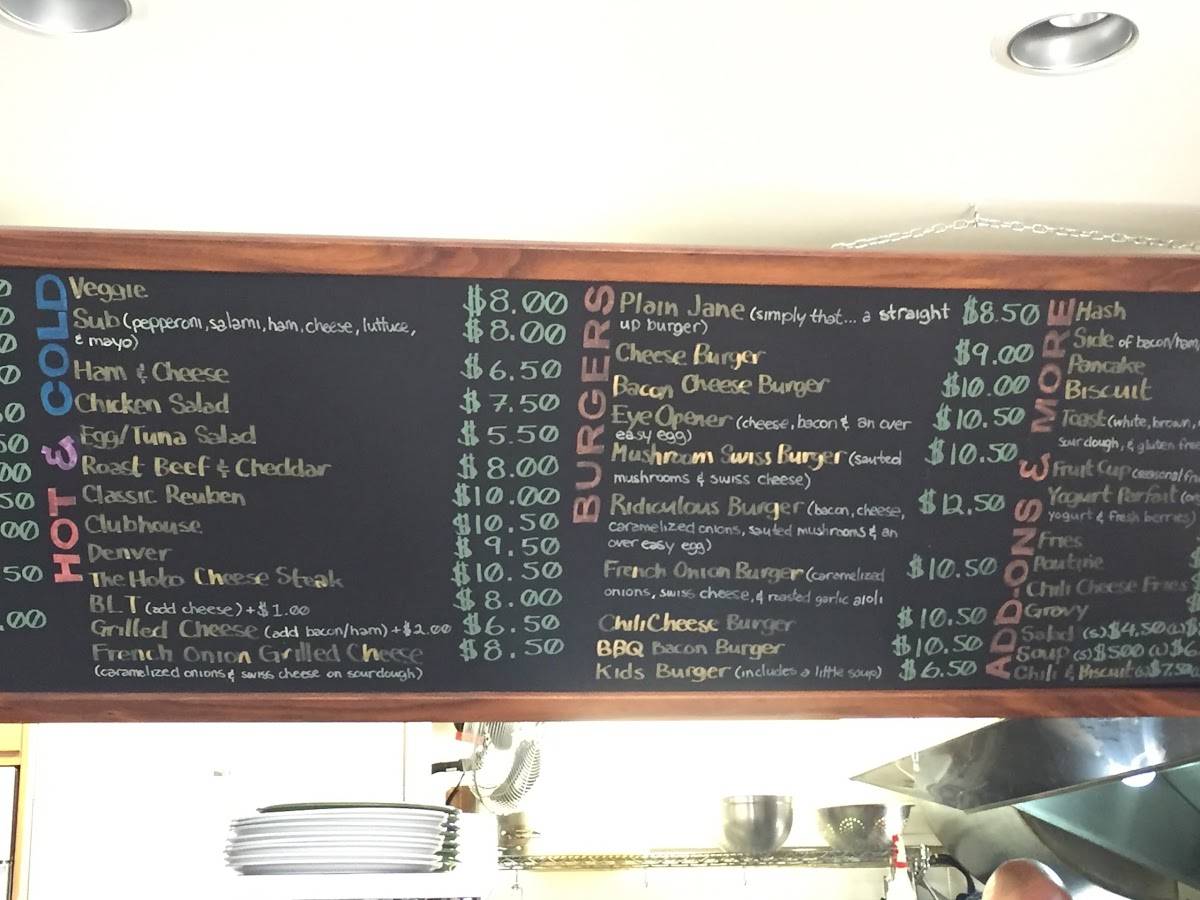 Menu at Little Hobo Soup & Sandwich Shop restaurant, Kelowna