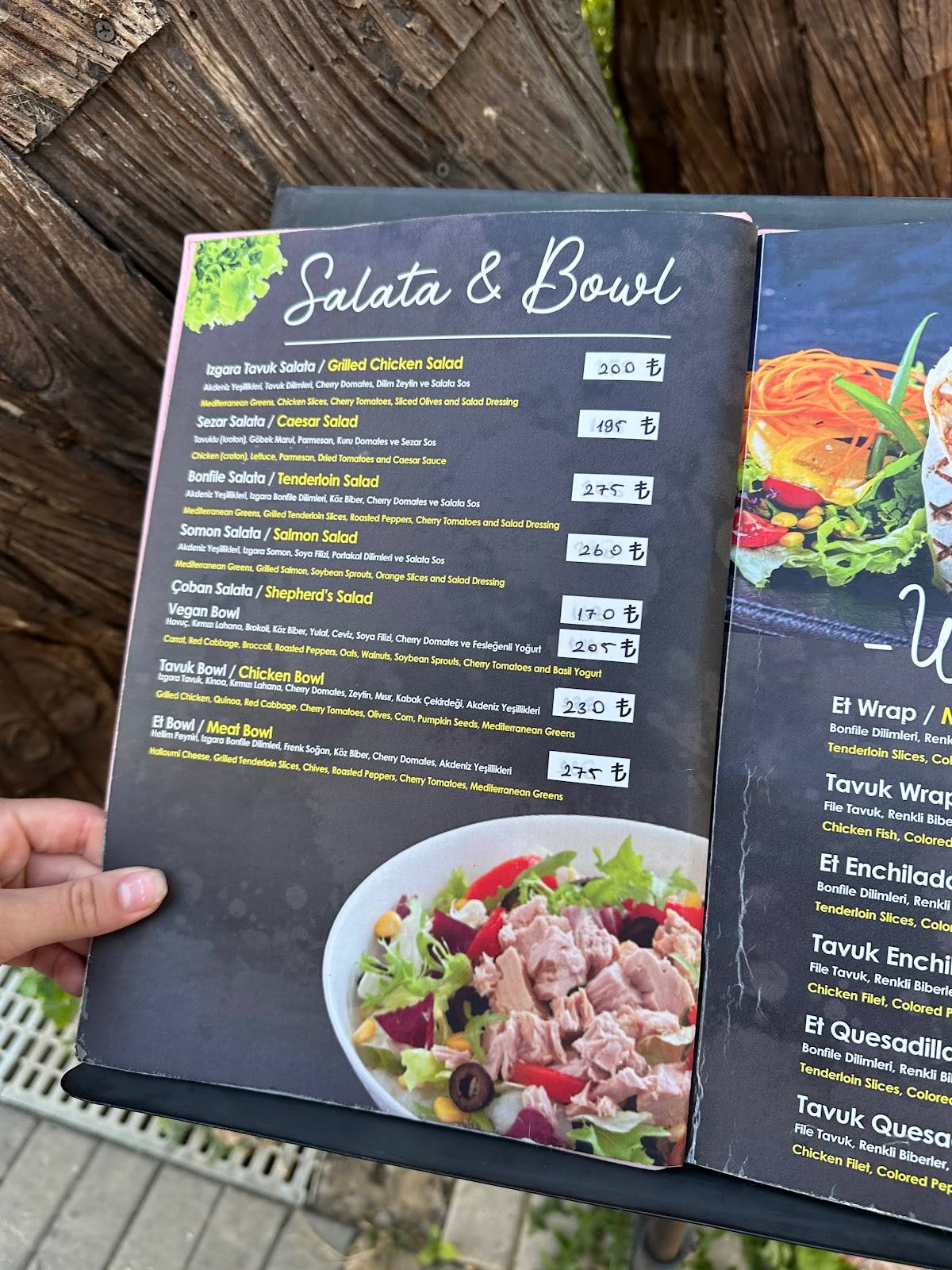 Menu at Lui beach & lounge, Alanya