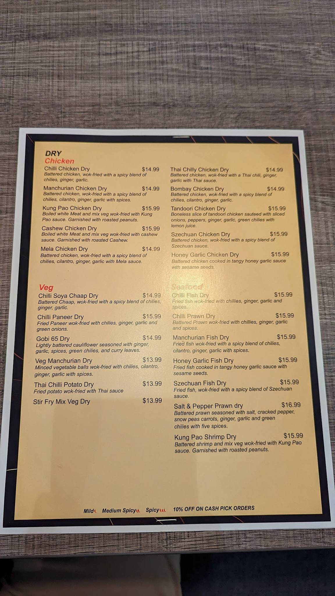 Menu at Mela Kitchen (Authentic Indian Chinese Hakka Cuisine ...