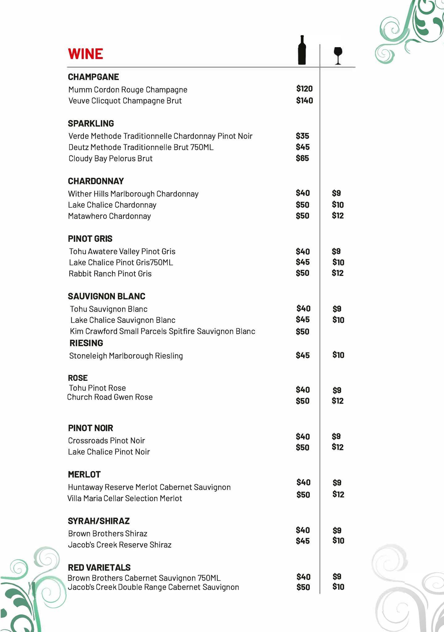 Menu at Monsoon Indian Cuisine, Taumarunui restaurant, Taumarunui