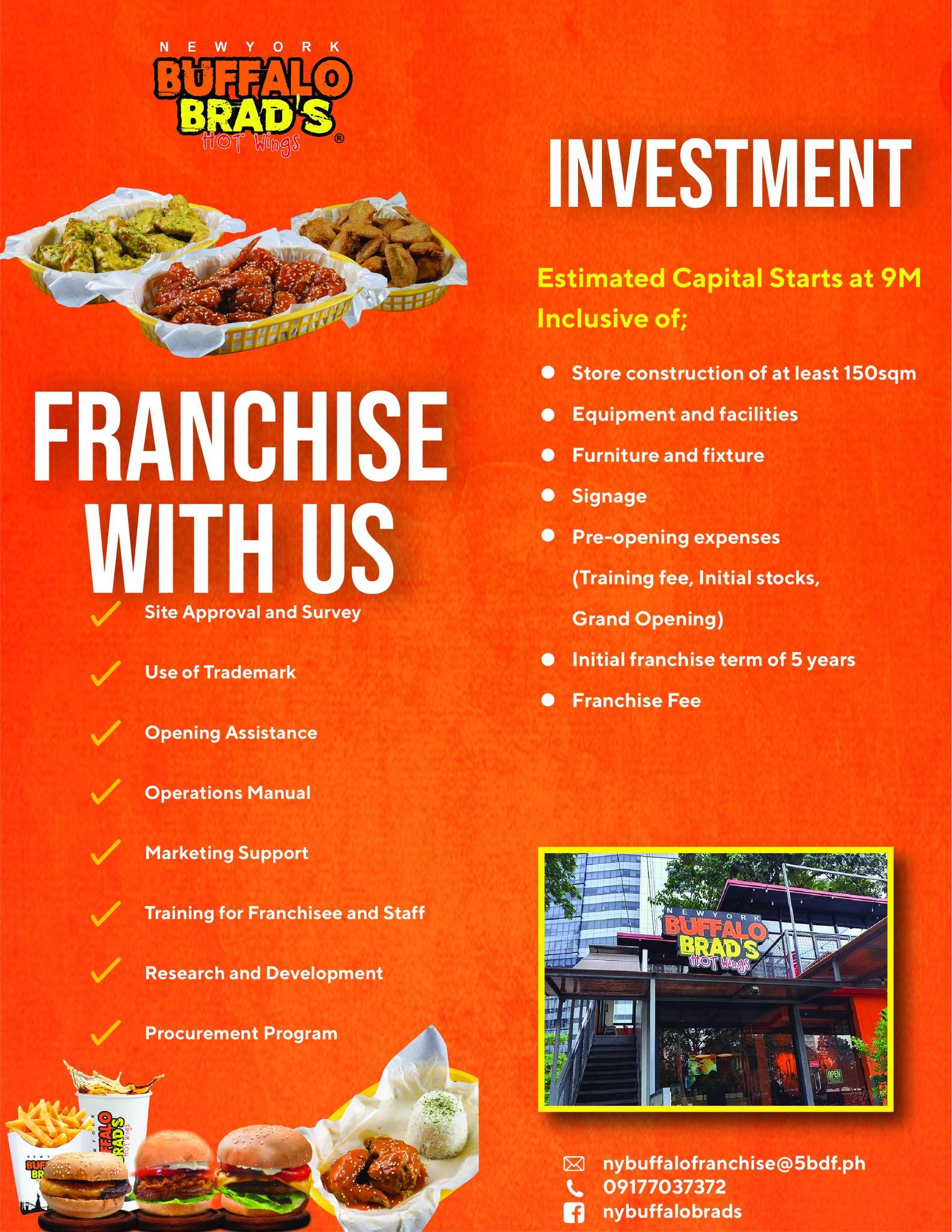 Menu at New York Buffalo Brad's Hot Wings restaurant, Cebu City, Garden ...