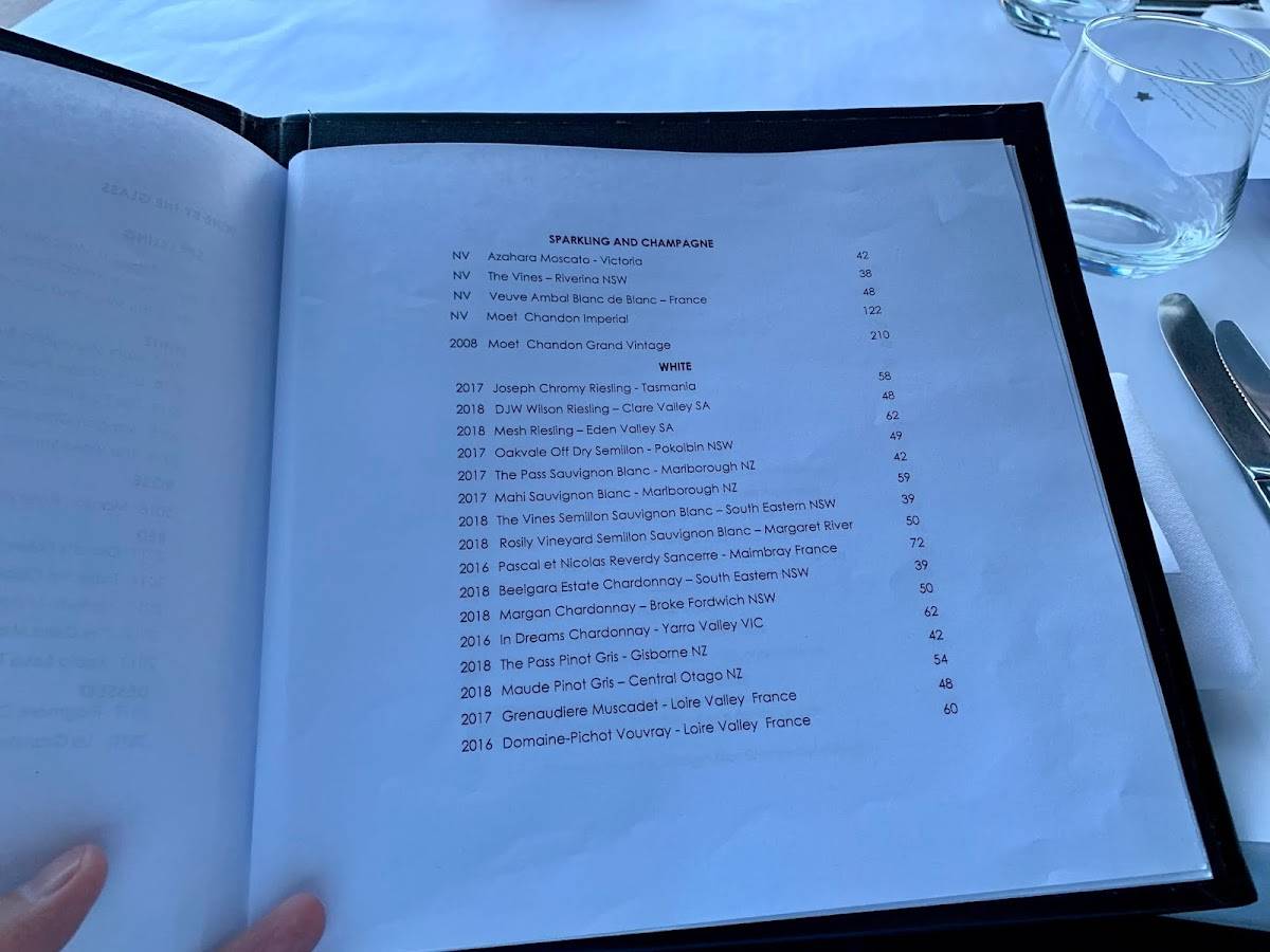 Menu at Ocean Restaurant and Bar - Blue Bay, Blue Bay