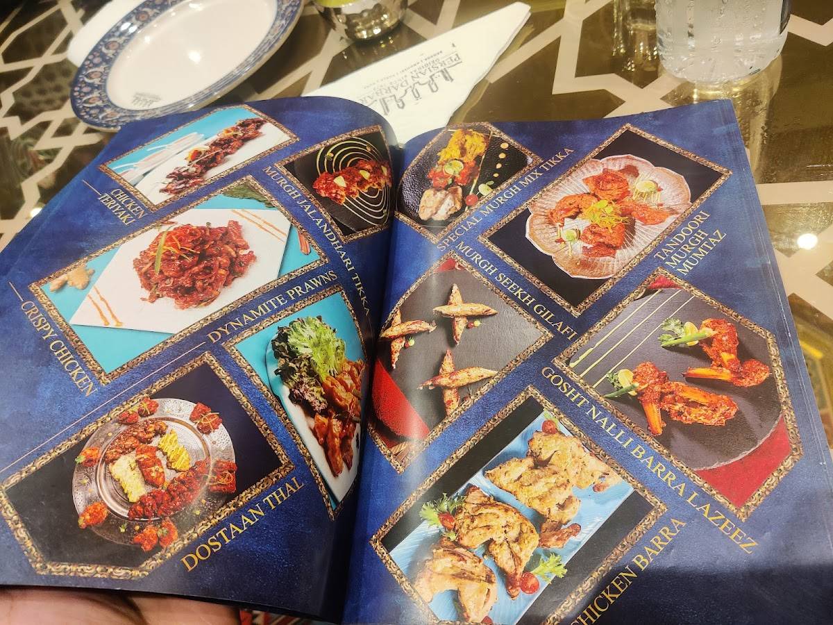 Menu at Persian Darbar Pune, Pune