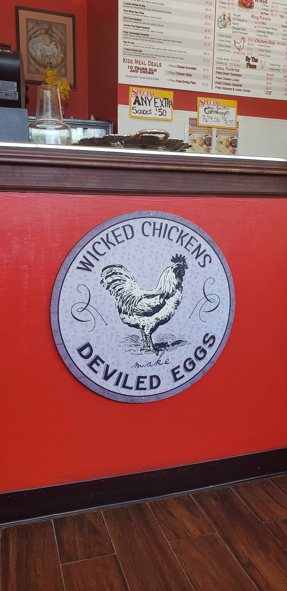 Menu at Rooster King Fried Chicken restaurant, Fairburn