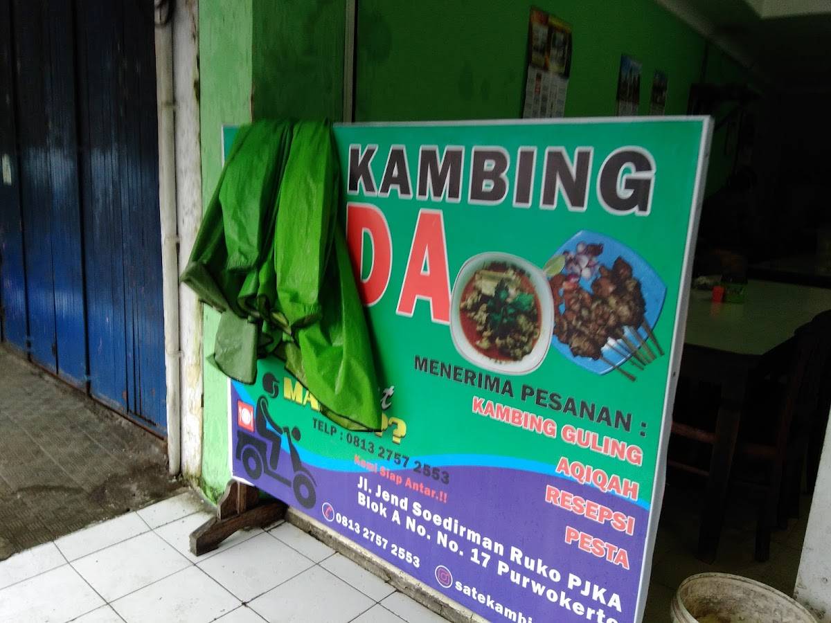 Menu at Sate Kambing Muda Pak Yani restaurant, Purwokerto, Ruko PJKA ...