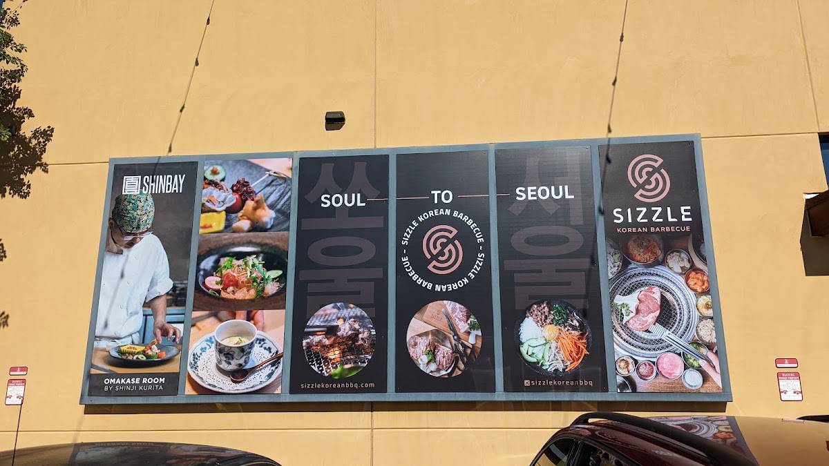 Menu at Sizzle Korean Barbecue, Scottsdale