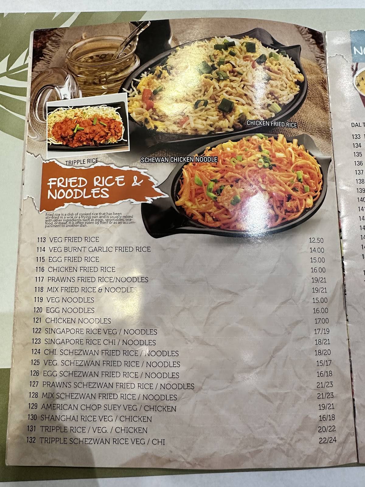 Menu at Village Hub Restaurant, Dubai
