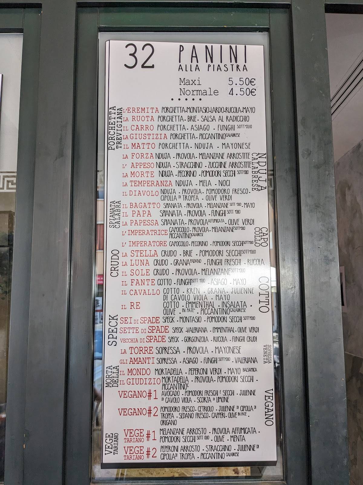 Menu at RetròGusto - Art and Food restaurant, Padua