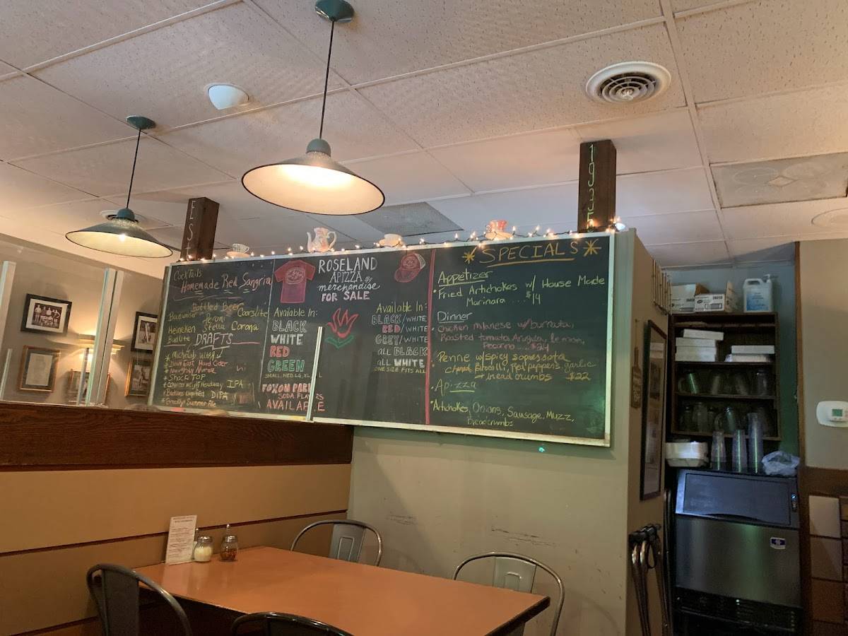Menu at Roseland Apizza pizzeria, Derby