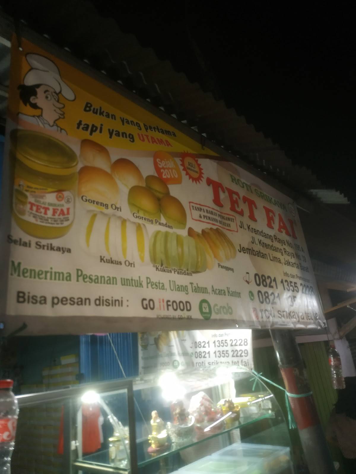 Carta de Roti Srikaya Tet Fai, West Jakarta, Jl. Krendang Raya No.39 A