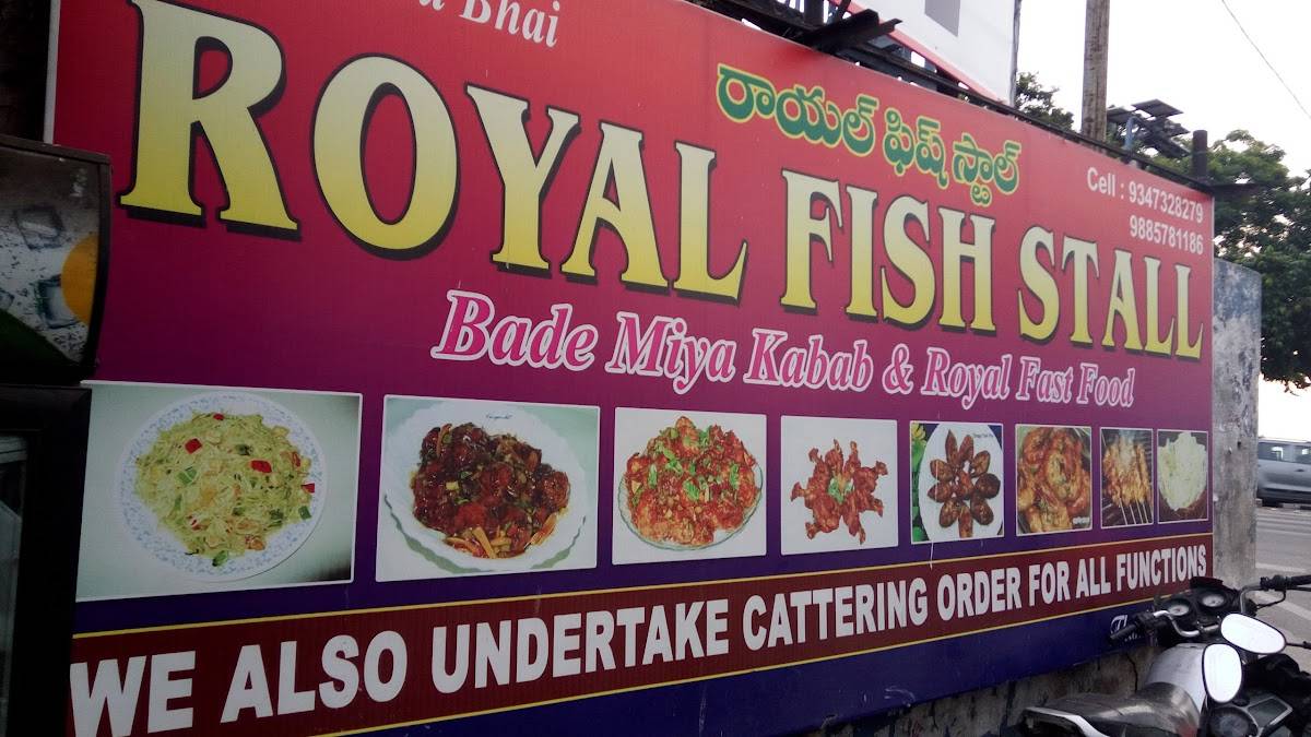Menu at Royal fish stall & kebabs, Hyderabad