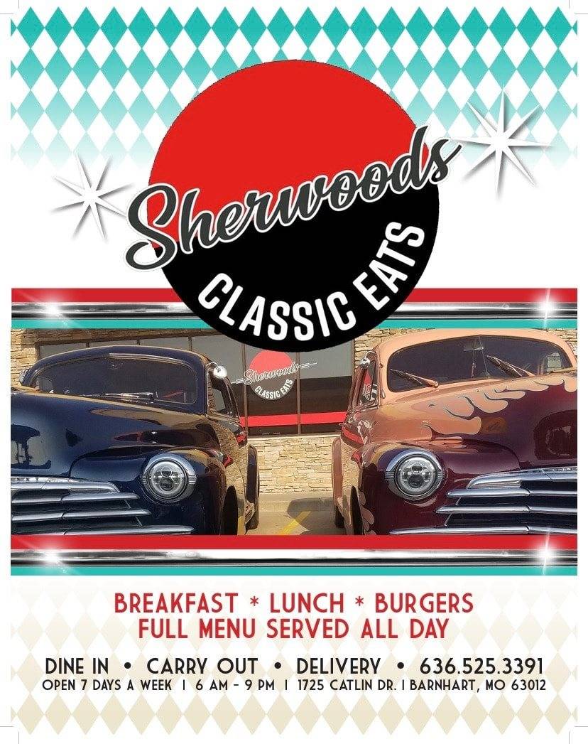 Menu at Sherwood Classic Eats restaurant, Barnhart