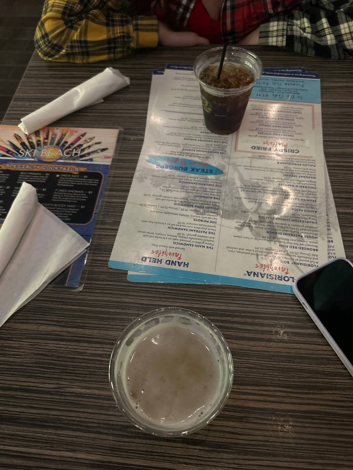 Menu at Ski Beach Bar and Grill, Leesburg