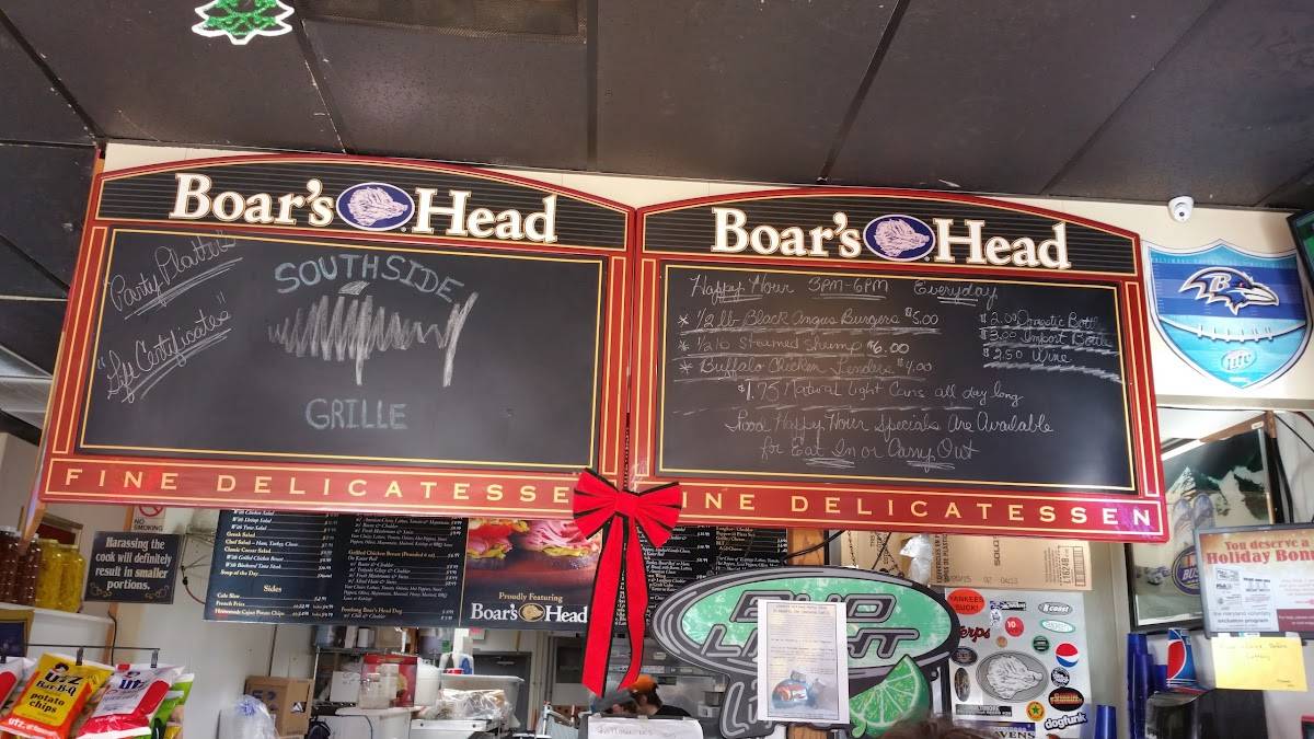 Menu at Southside Grille & Deli restaurant, Ocean City