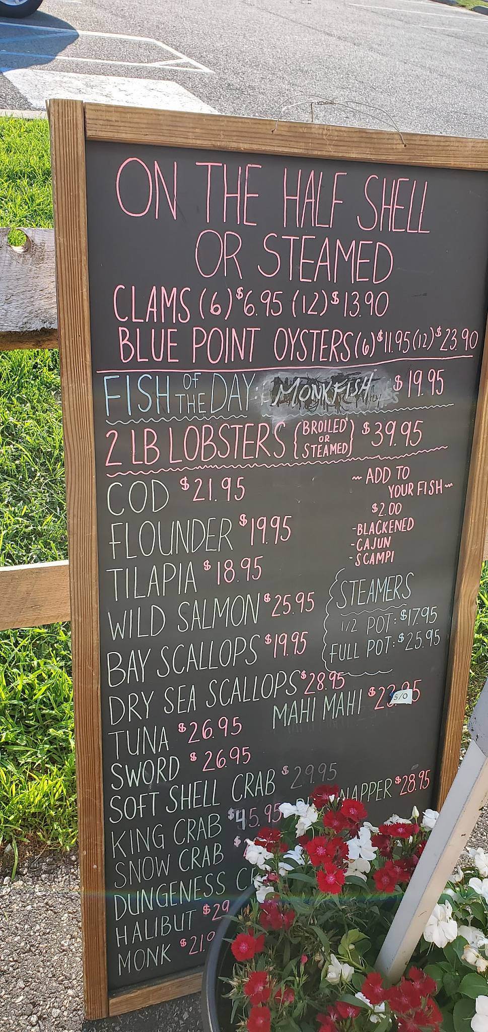 Menu at Spike's Fish Market & Restaurant, Point Pleasant Beach