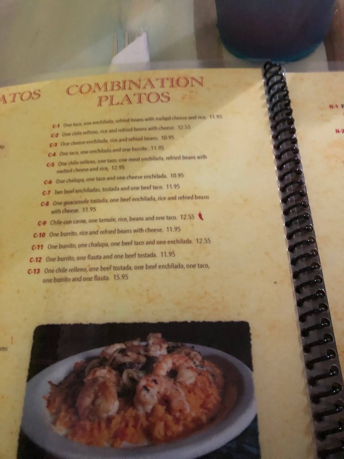Menu at Laredo Mexican Restaurant, Starke