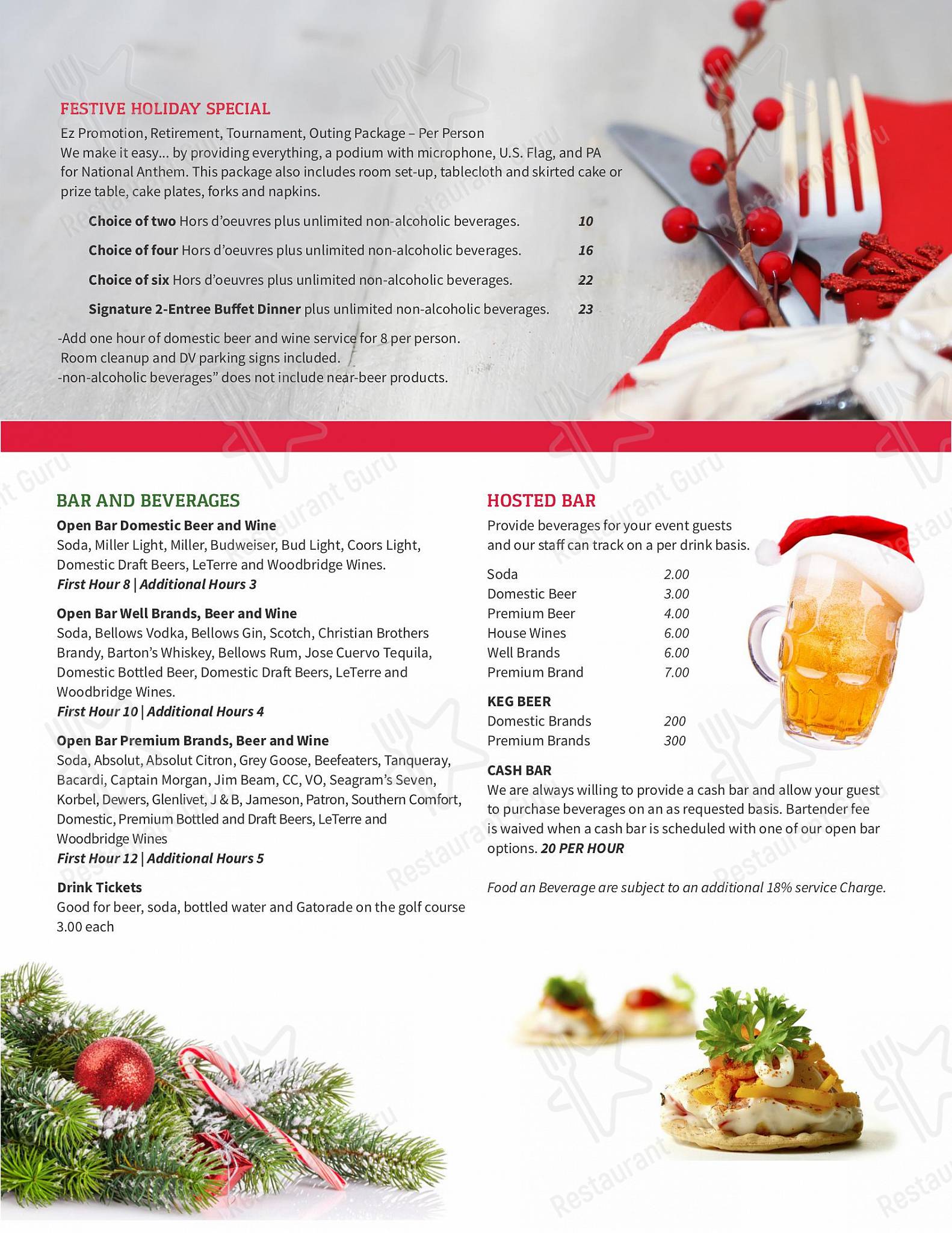 Menu at Stars and Strikes Bowling Center restaurant, Scott Air Force Base