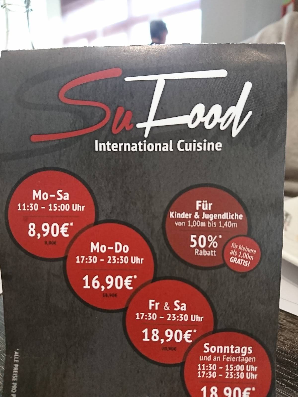 Speisekarte von Su Food International Cuisine restaurant, Hückelhoven