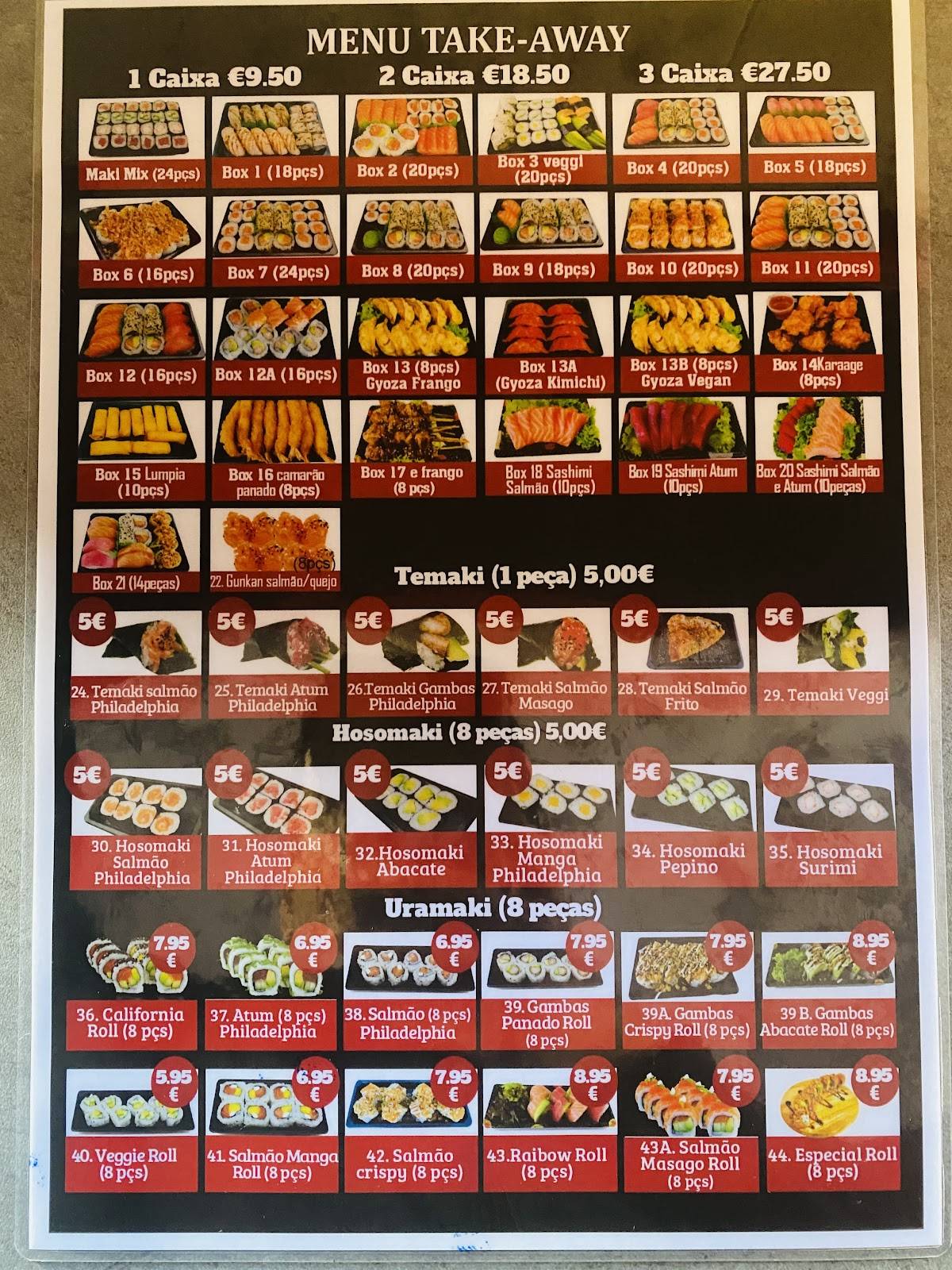 Menu em Sushito Sushi & Poké Bowl Bar (Campo Grande), Lisboa