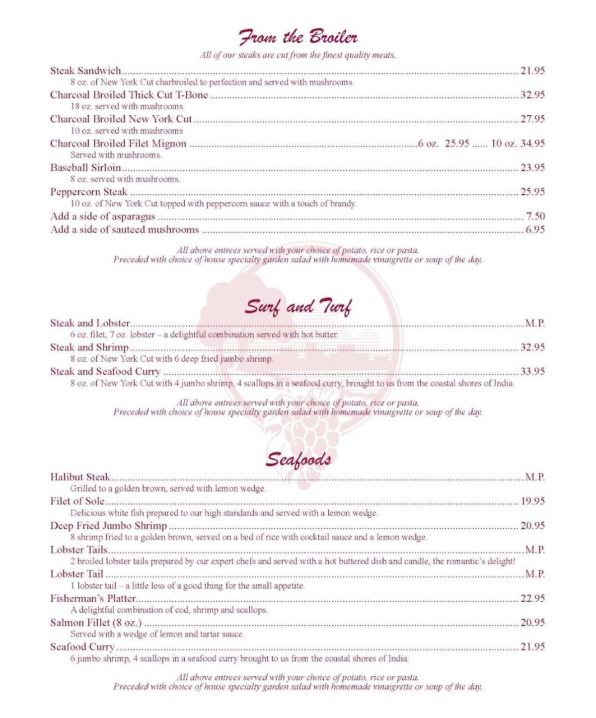 Menu at T & C Family Restaurant, Dallas Pizza, Weyburn