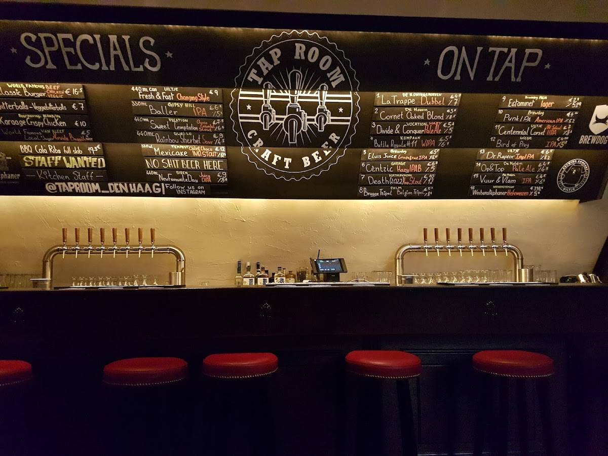 Speisekarte von TAP ROOM, Den Haag