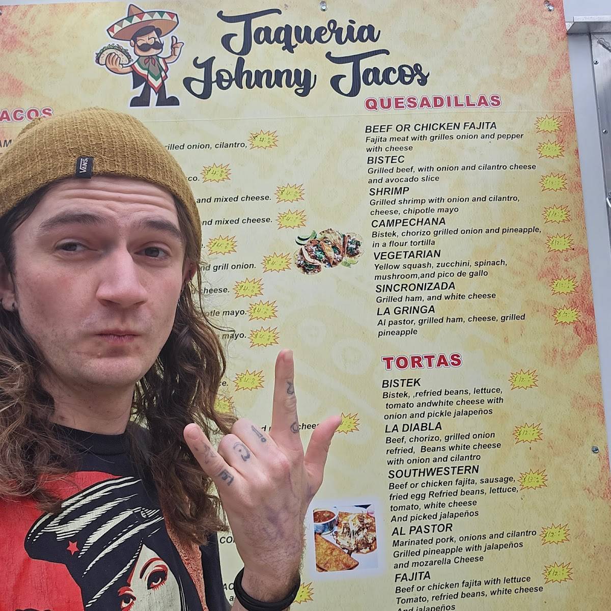 Carta del restaurante TAQUERIA JOHNNY TACOS, Austin, E Cesar Chavez St