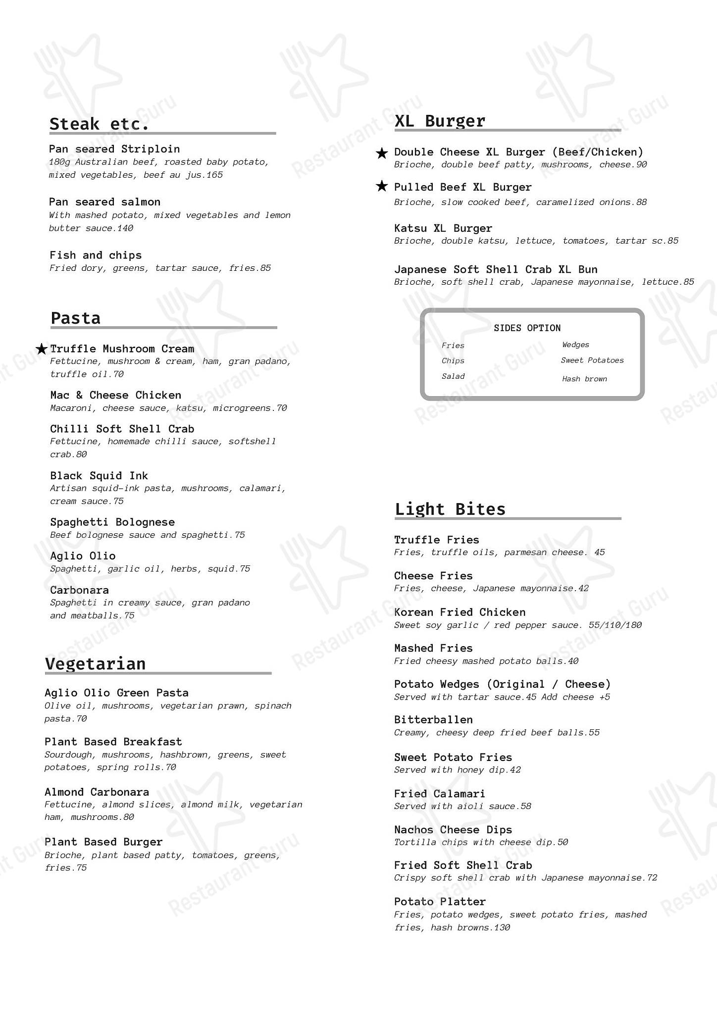 Menu at Tatido Coffee Roasters cafe, Batam, Jl. Taman Seruni Indah