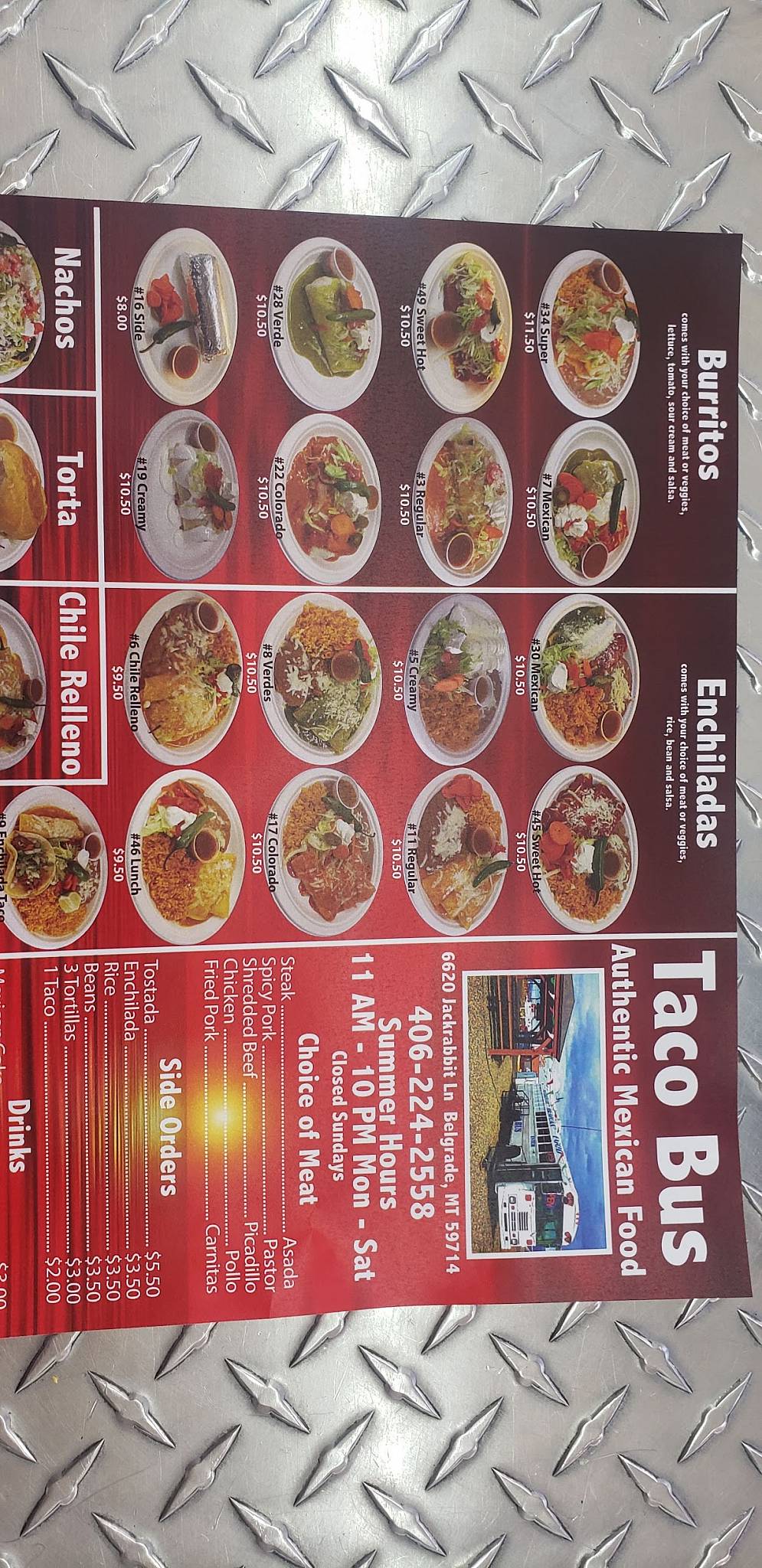 Menu at Taco Bus Authentic Mexican Food restaurant, Belgrade, -6220 ...