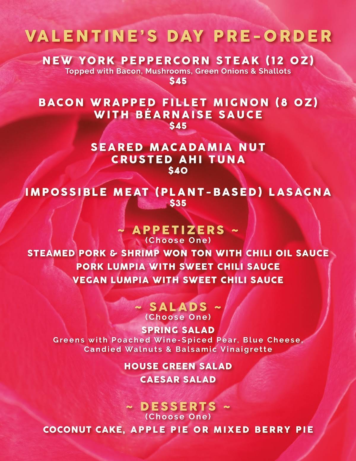 Menu at Terry's Kitchen restaurant, Bellevue