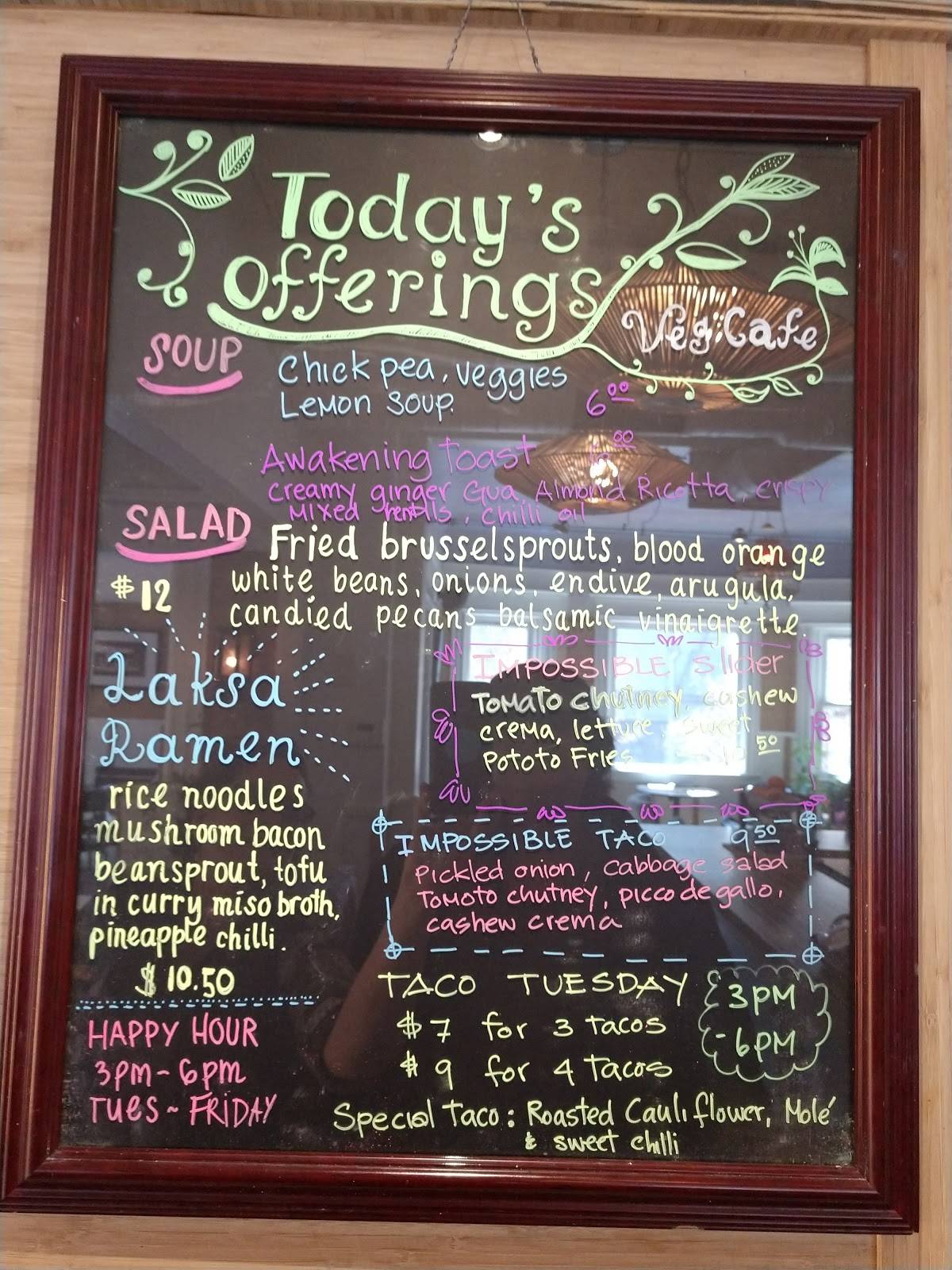 Menu at Thai Basil restaurant, Sacramento, J St