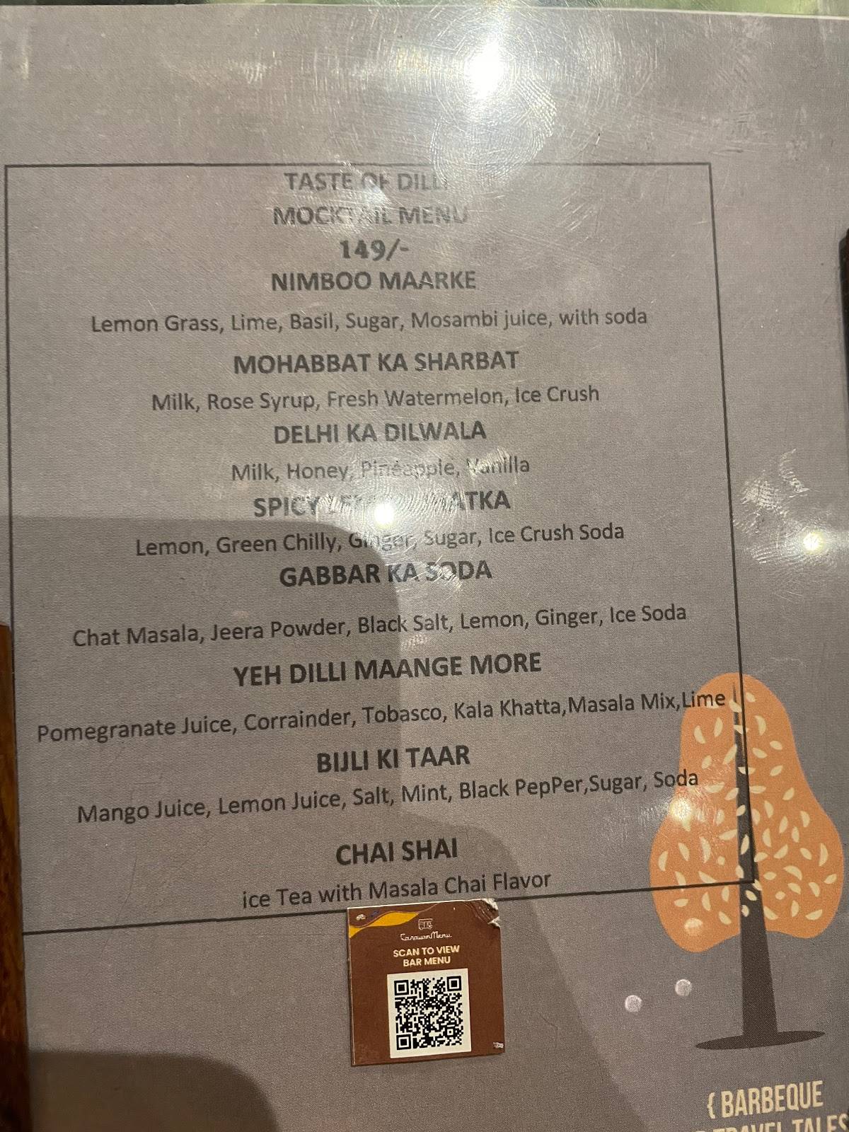Menu at The Caravan Menu, Thane, Sun Magnetica