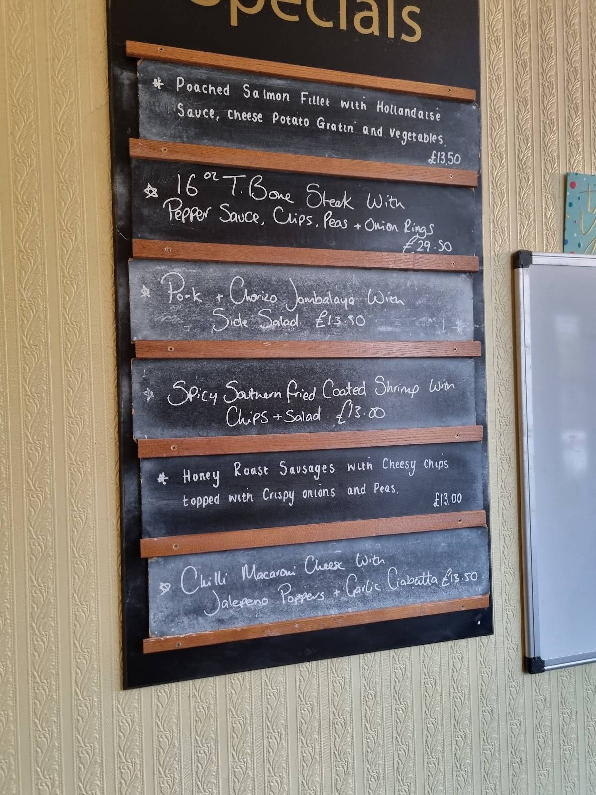 Menu at The Admiral Wells pub & bar, Peterborough