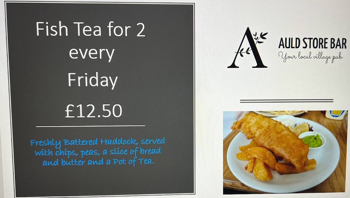 Menu at The Auld Store pub & bar, Carluke