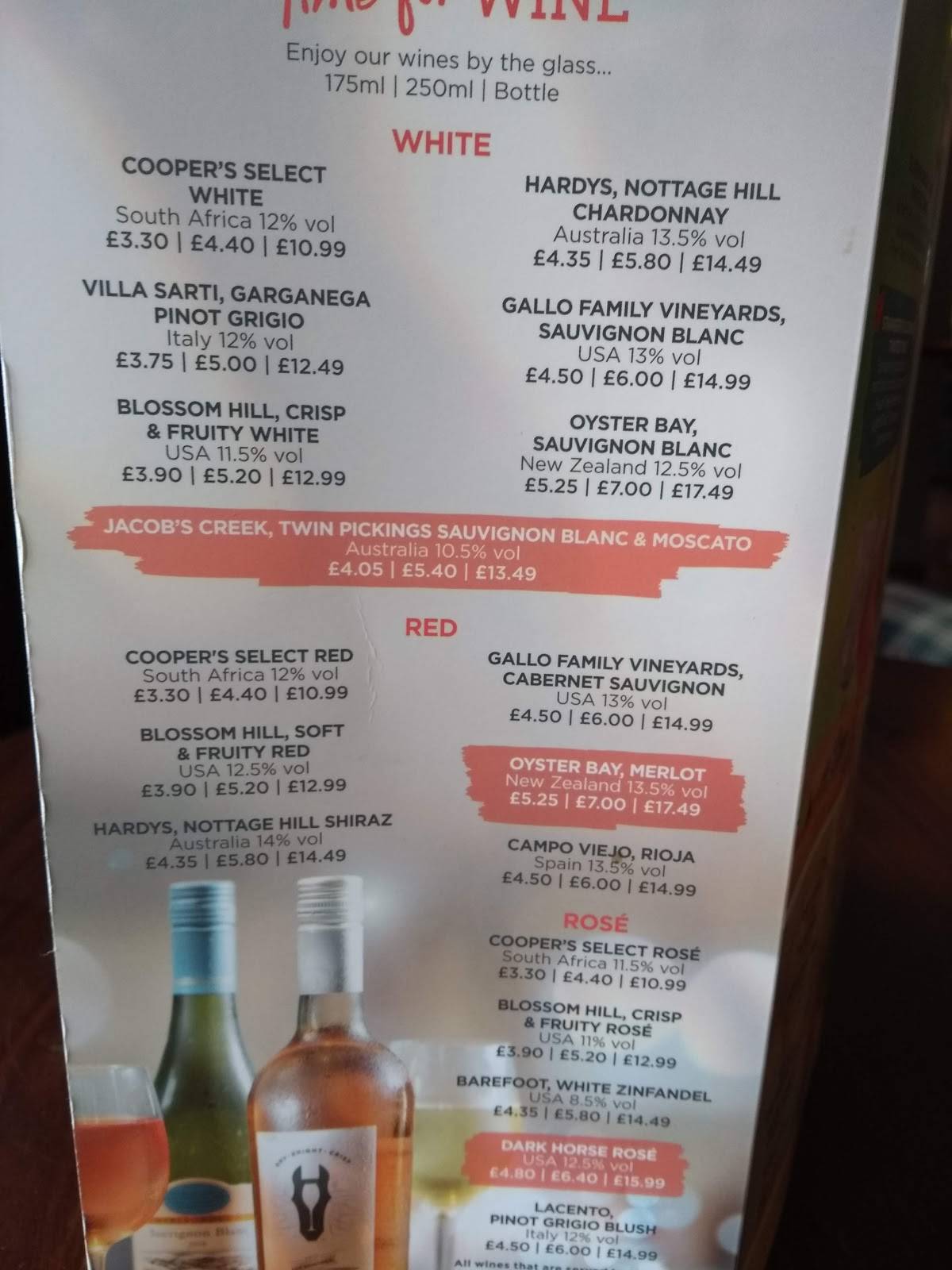 Menu at The Beach Arms Stonehouse pub & bar, Basingstoke