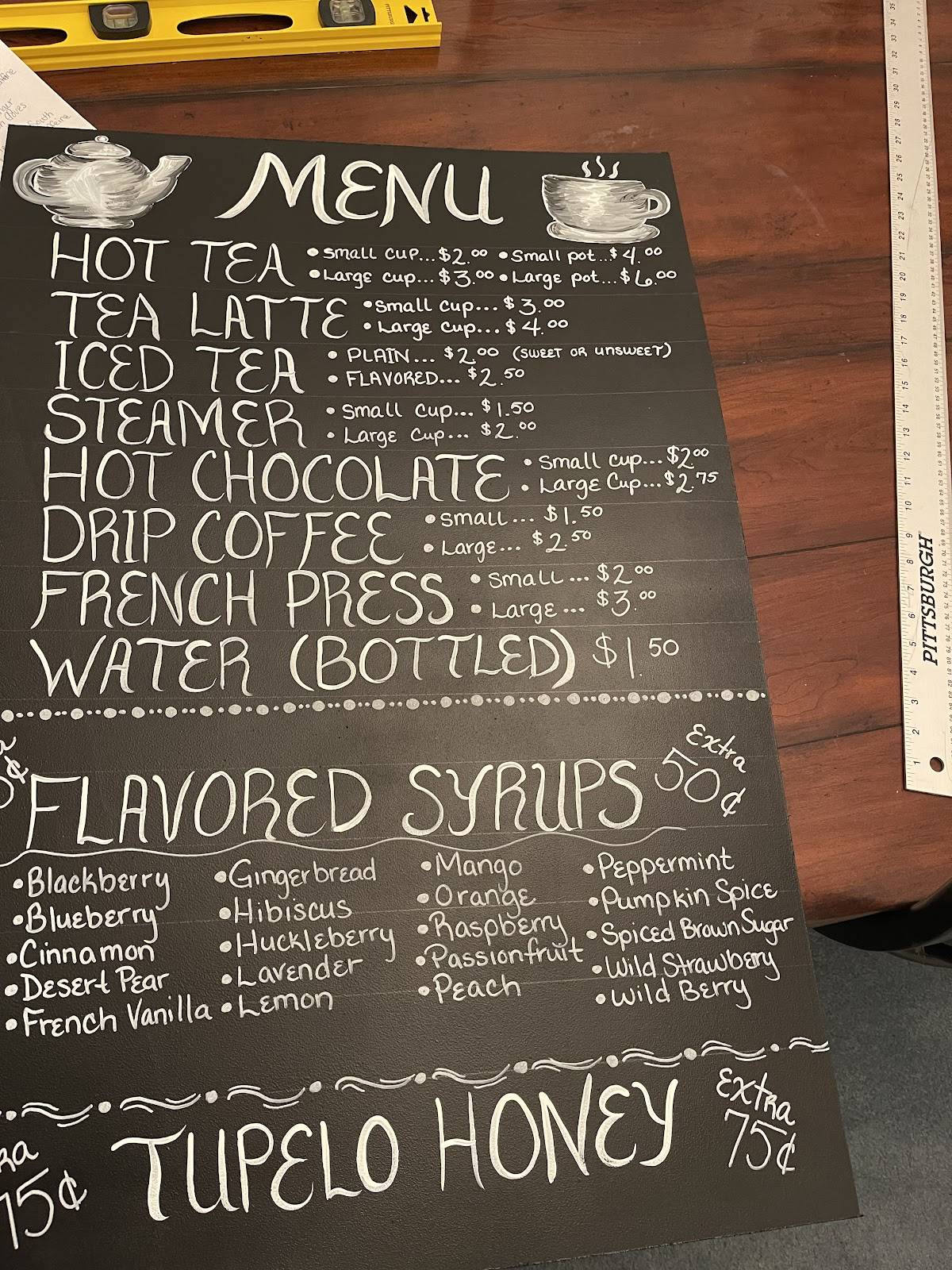 Menu at The Black Lantern Tea Room and Bakery, Asheboro