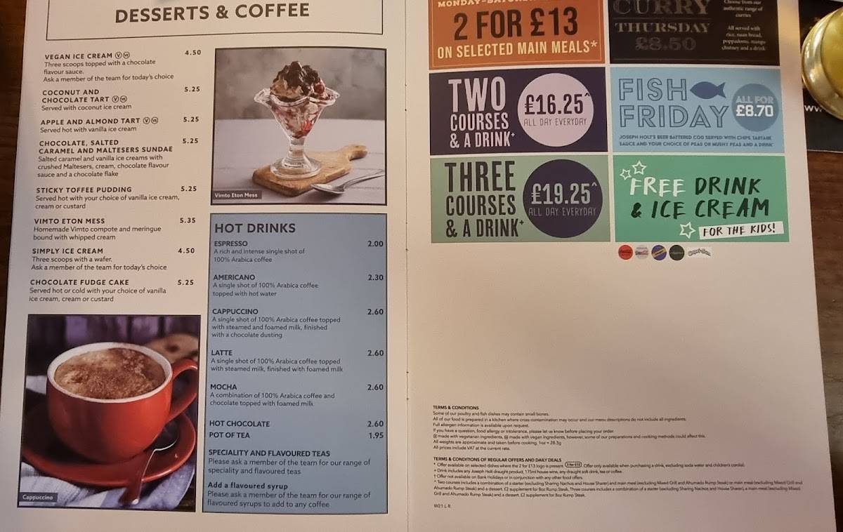 Menu at The Blue Bell (Bury) pub & bar, Bury