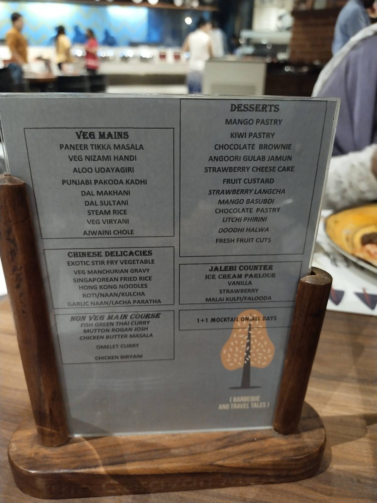 Menu at The Caravan Menu, Thane, Sun Magnetica
