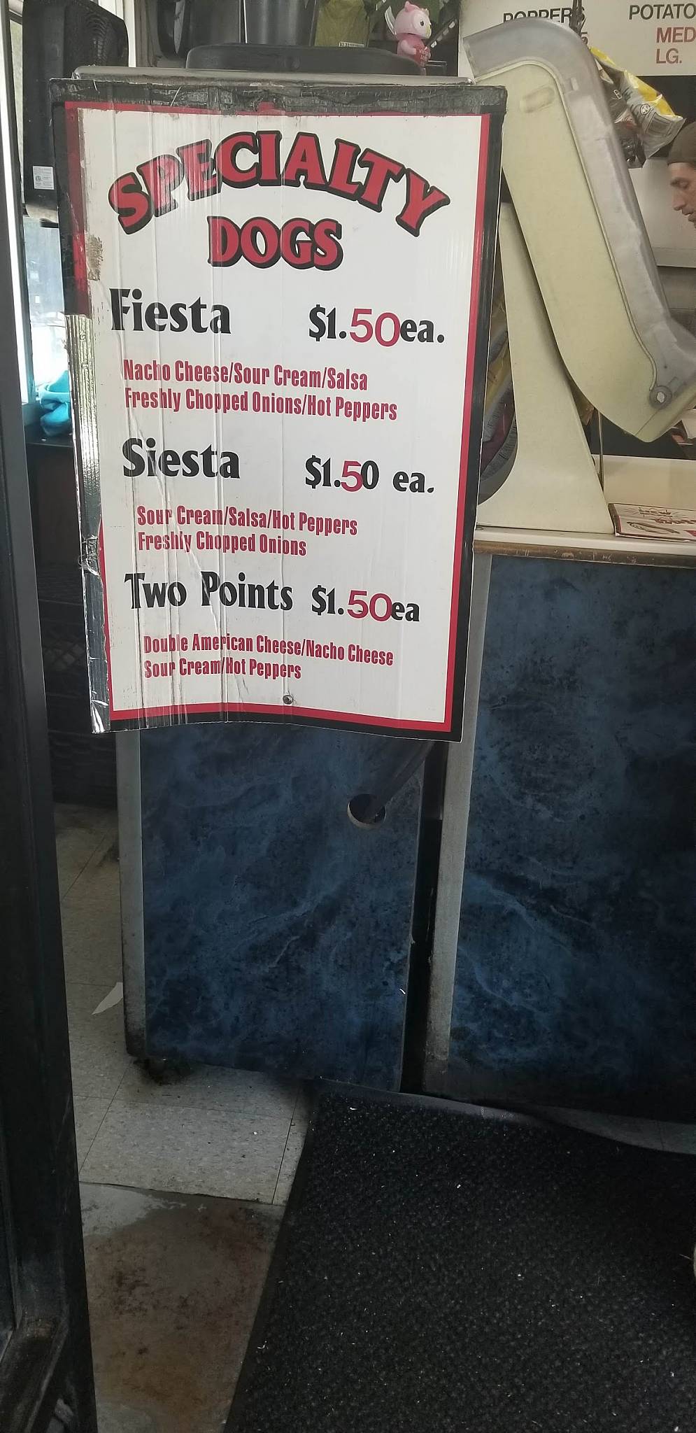 Menu at The Dog Shack restaurant, Hudson Falls