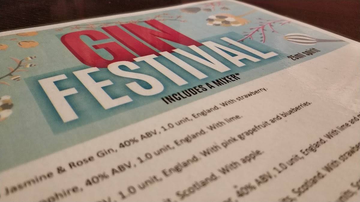 Menu at The Gary Cooper - JD Wetherspoon pub & bar, Dunstable
