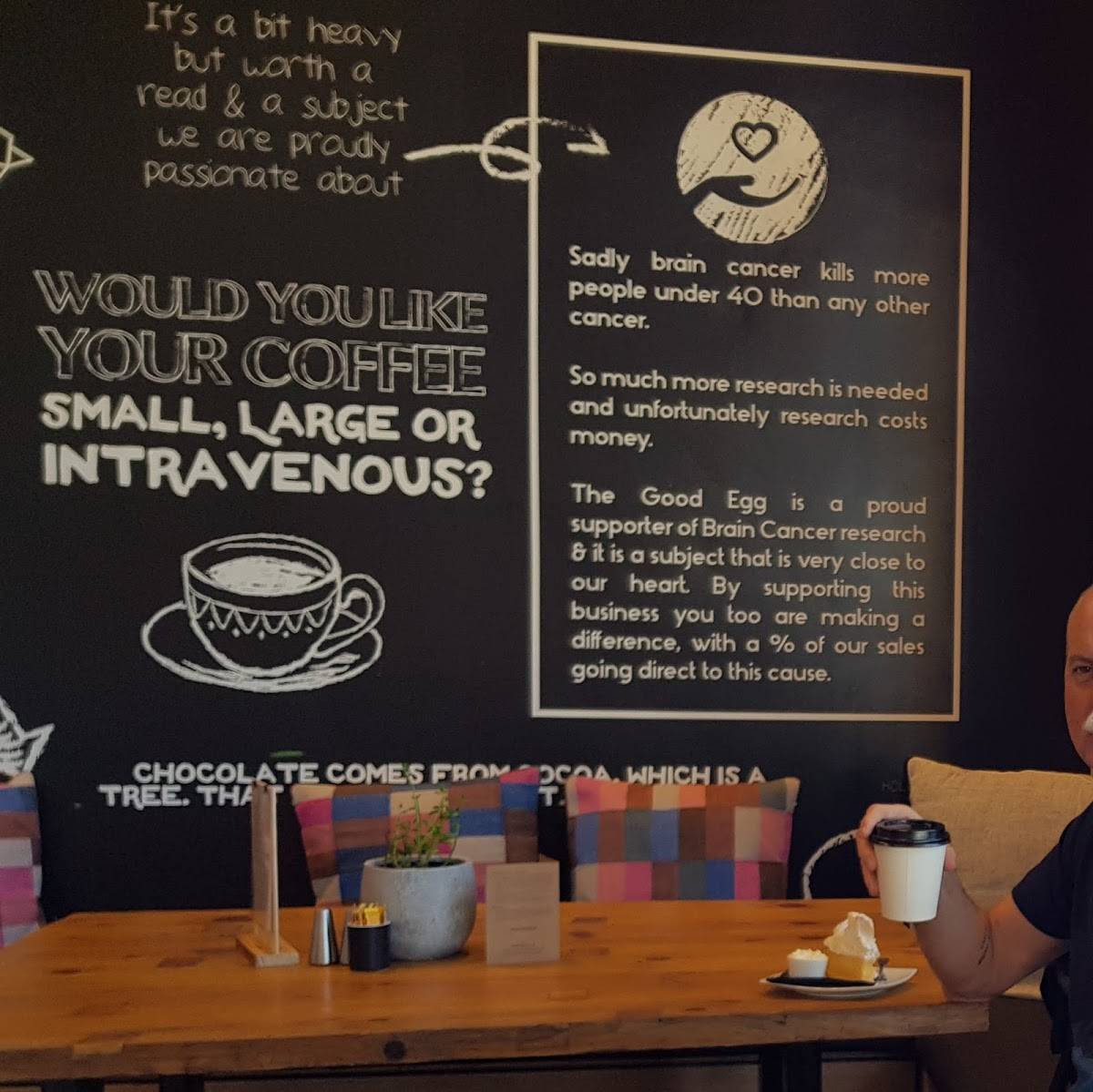 Menu at The Good Egg cafe, Busselton
