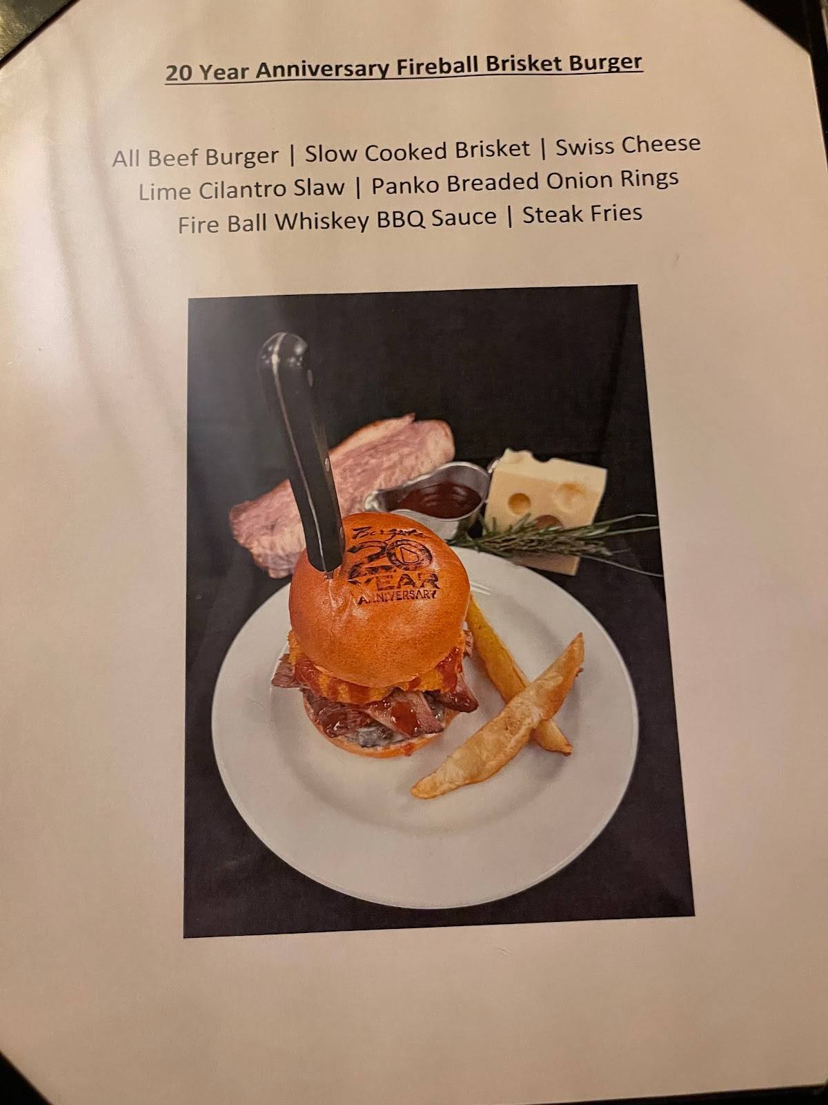 Menu at The Metropolitan restaurant, Atlantic City, Borgata Hotel