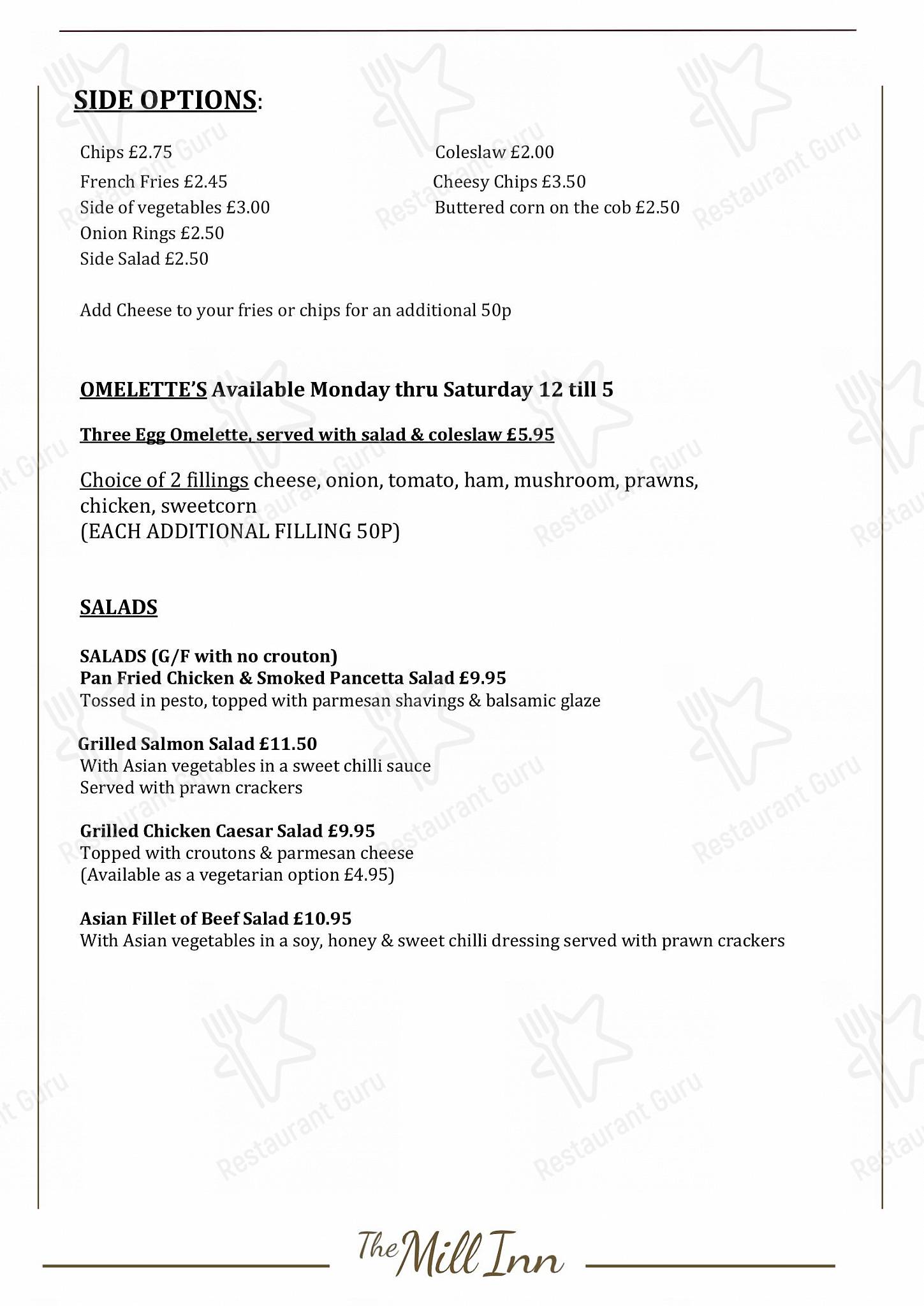 Menu at The Mill Inn pub & bar, Houghton le Spring, Durham Rd
