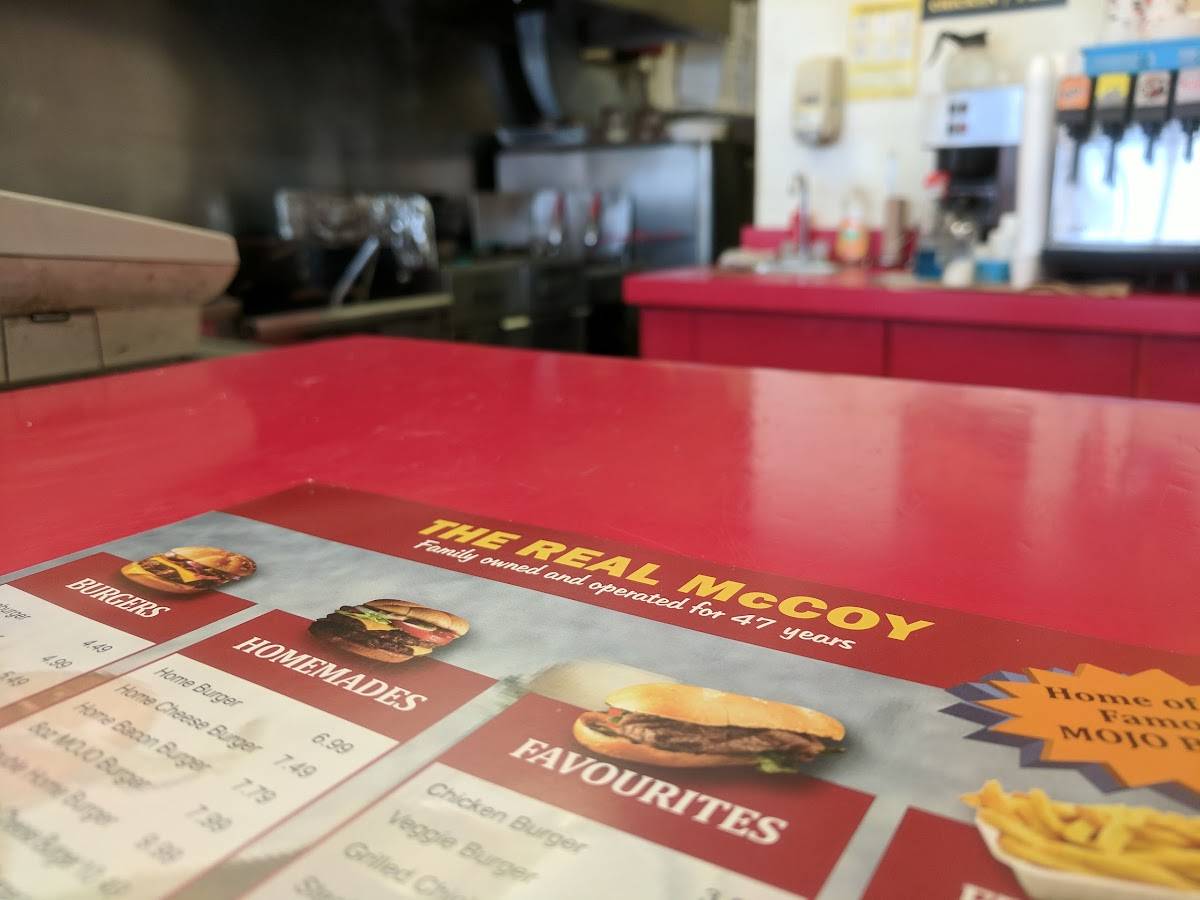 Menu at The Real McCoy pizzeria, Toronto, Lawrence Ave E