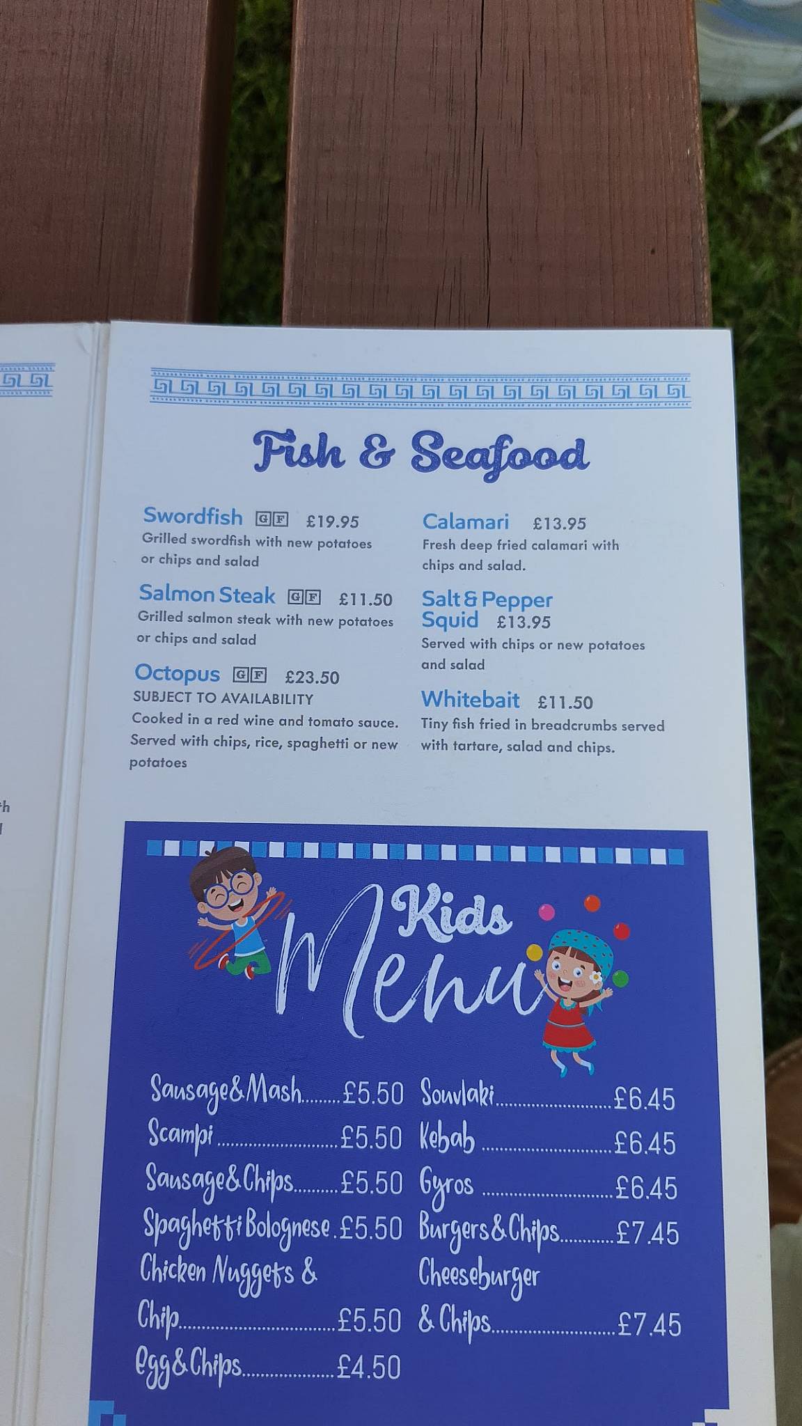 Menu at The Royal Oak Scopwick pub & bar, Metheringham